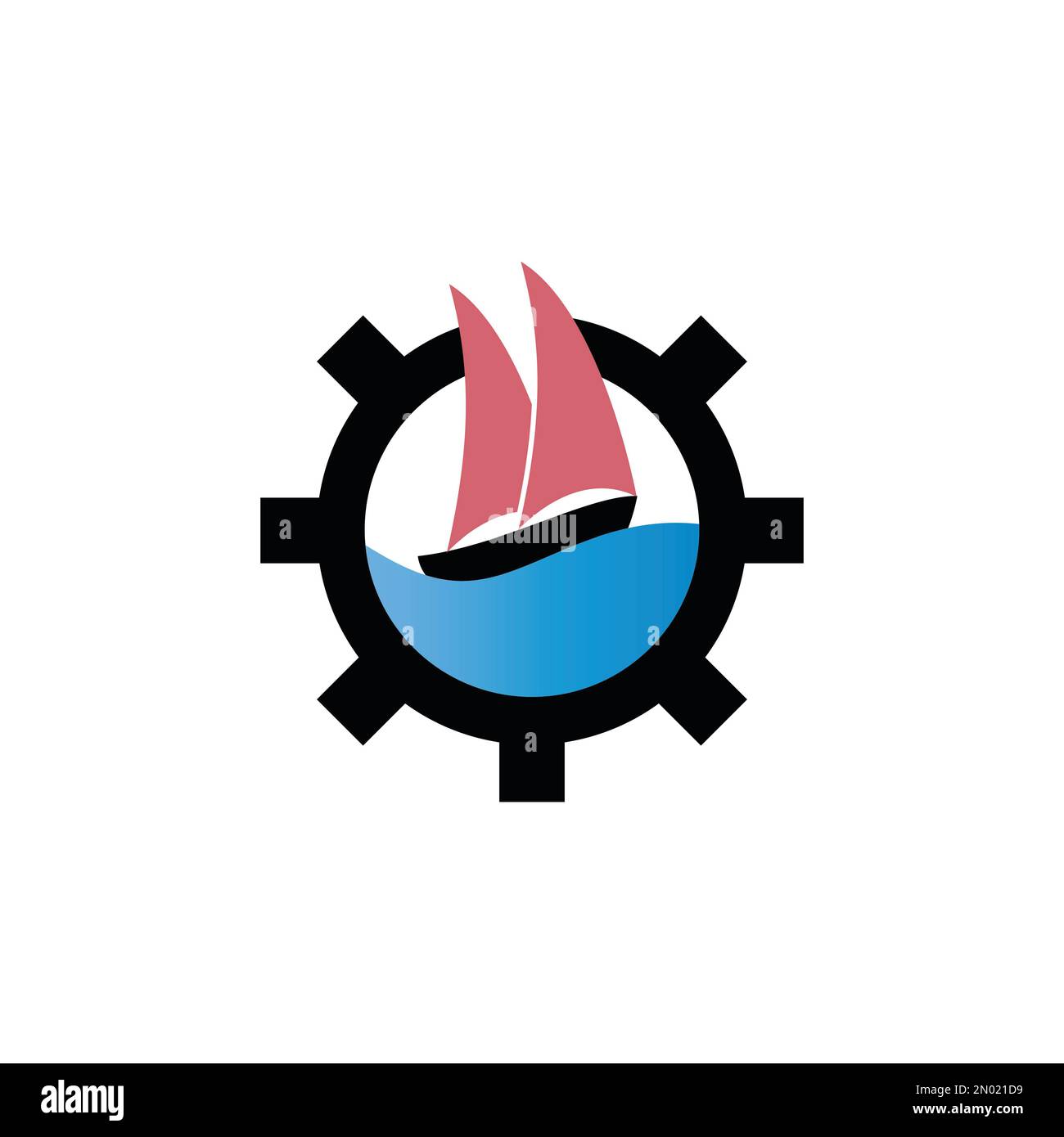 sailboat logo vector template design illustration Stock Vector Image ...