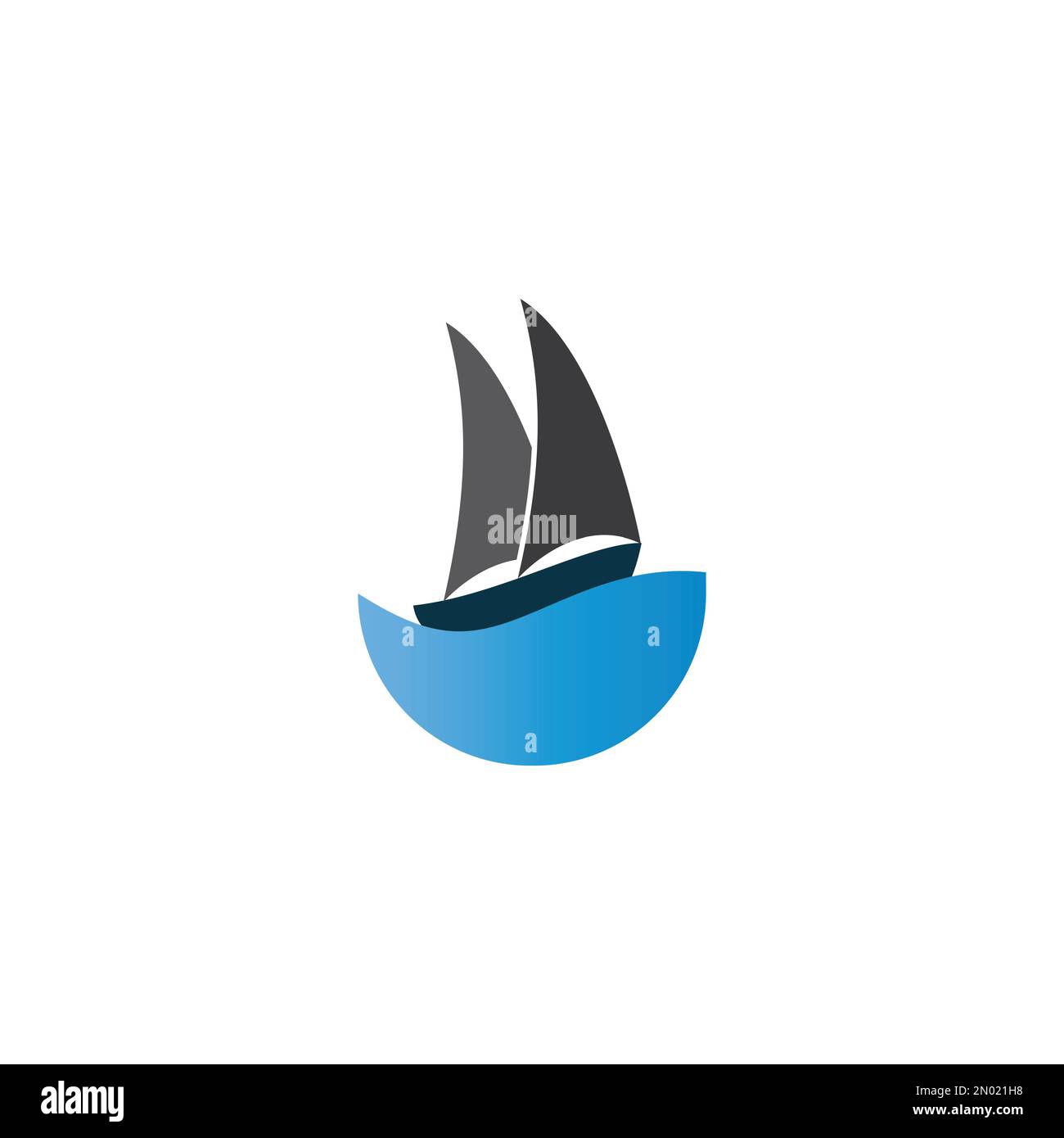 sailboat logo vector template design illustration Stock Vector Image ...