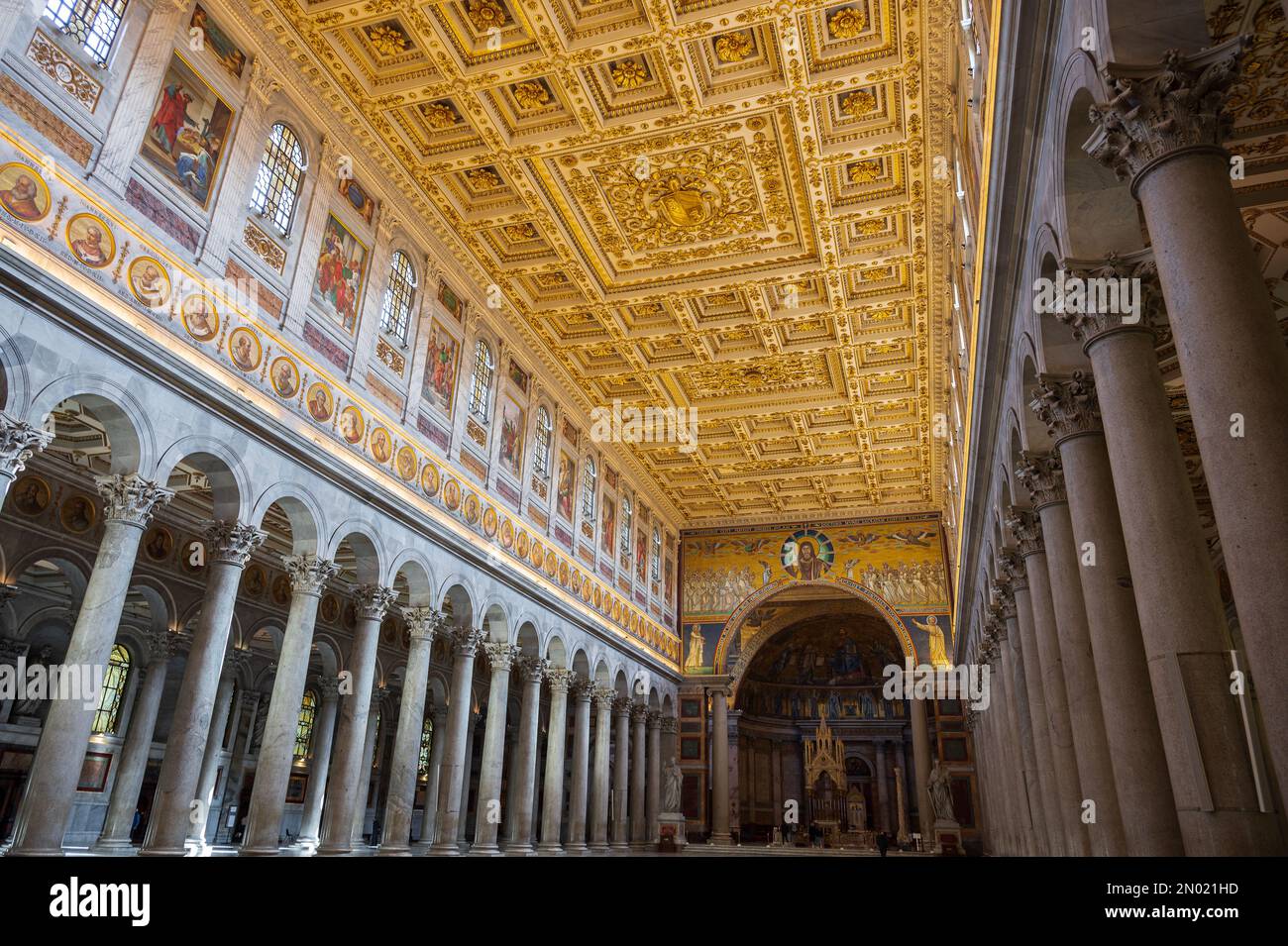 The Papal Basilica of Saint Paul Outside the Walls is one of the four ...
