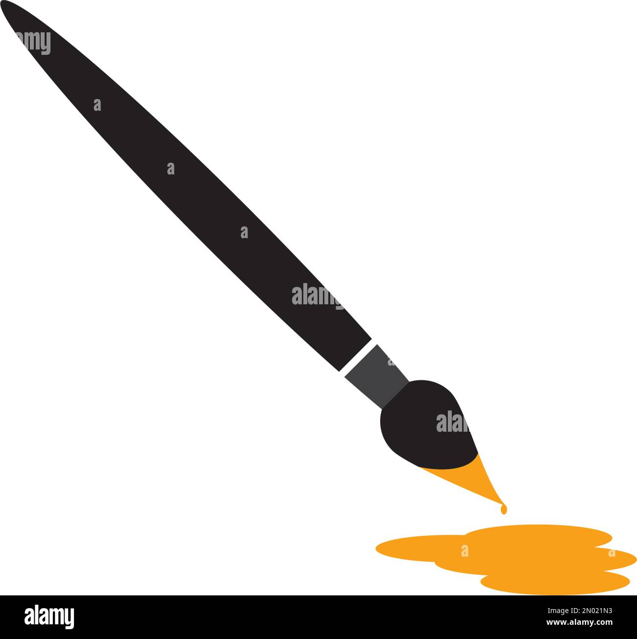 Paint brush logo vector illustration template design Stock Vector Image ...