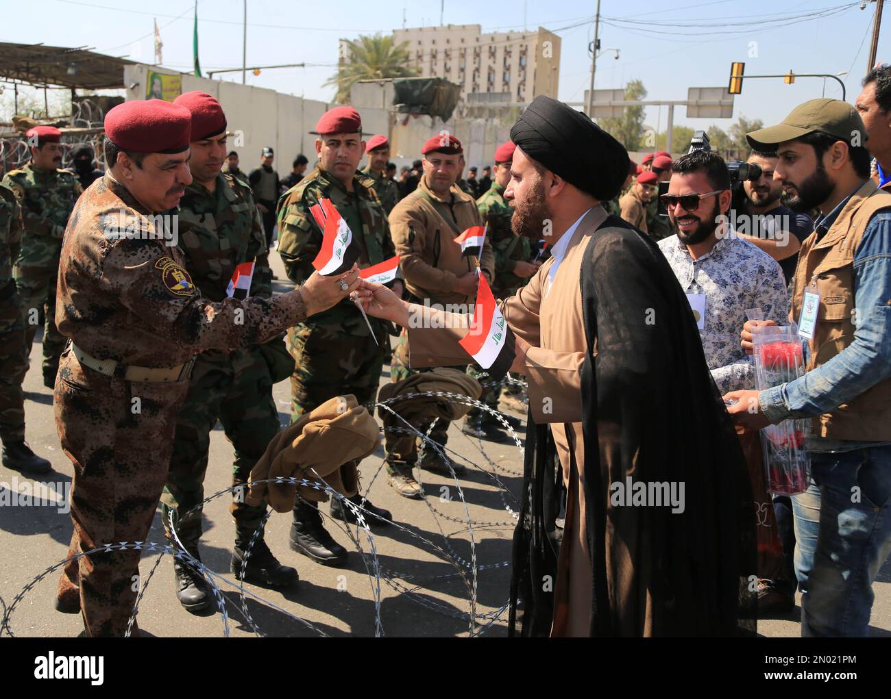 Shiite cleric Ibrahim al-Jabiri, director of Muqtada al-Sadr's offices ...