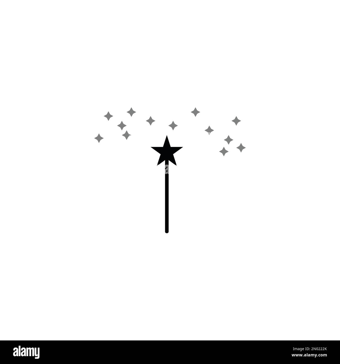 magic wand logo vector illustration design Stock Vector Image & Art - Alamy