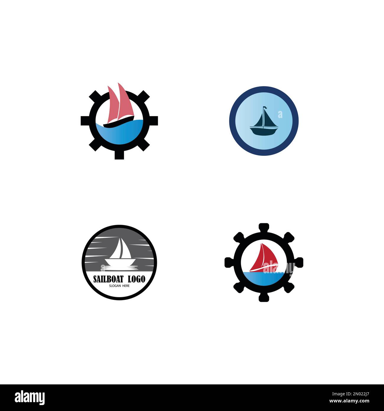 Sailboat logo hi-res stock photography and images - Alamy