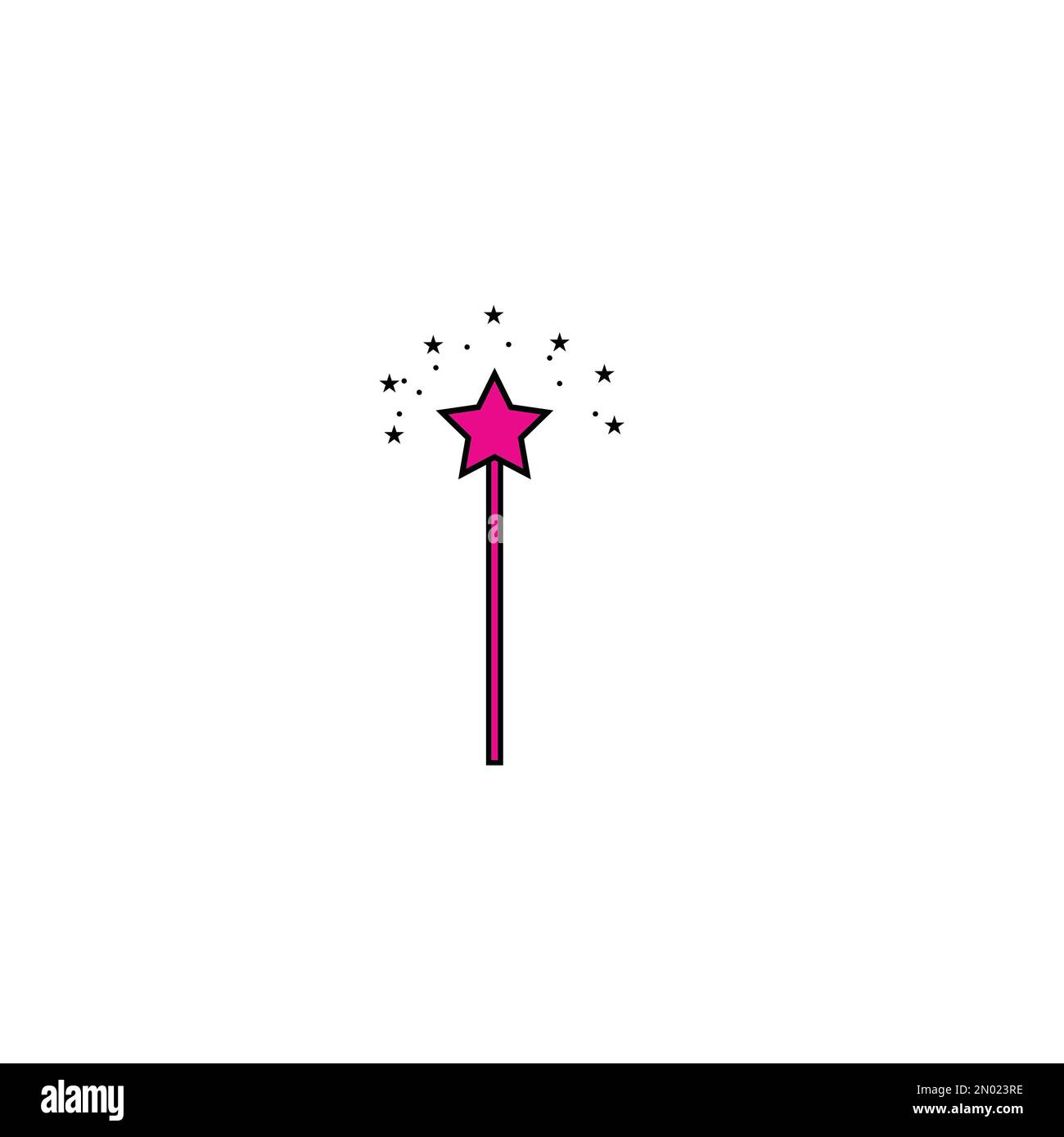 magic wand logo vector illustration design Stock Vector Image & Art - Alamy