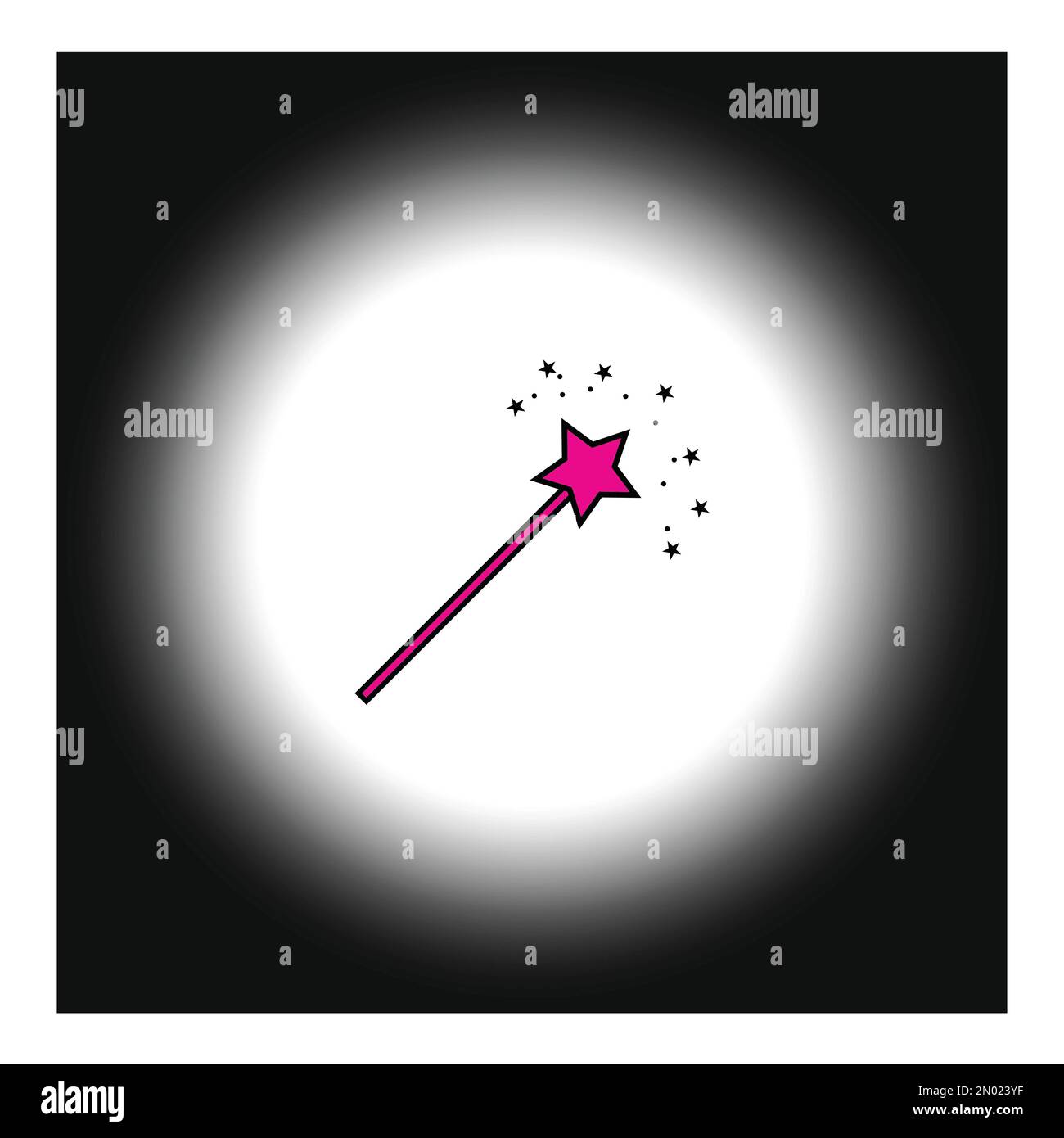magic wand logo vector illustration design Stock Vector Image & Art - Alamy