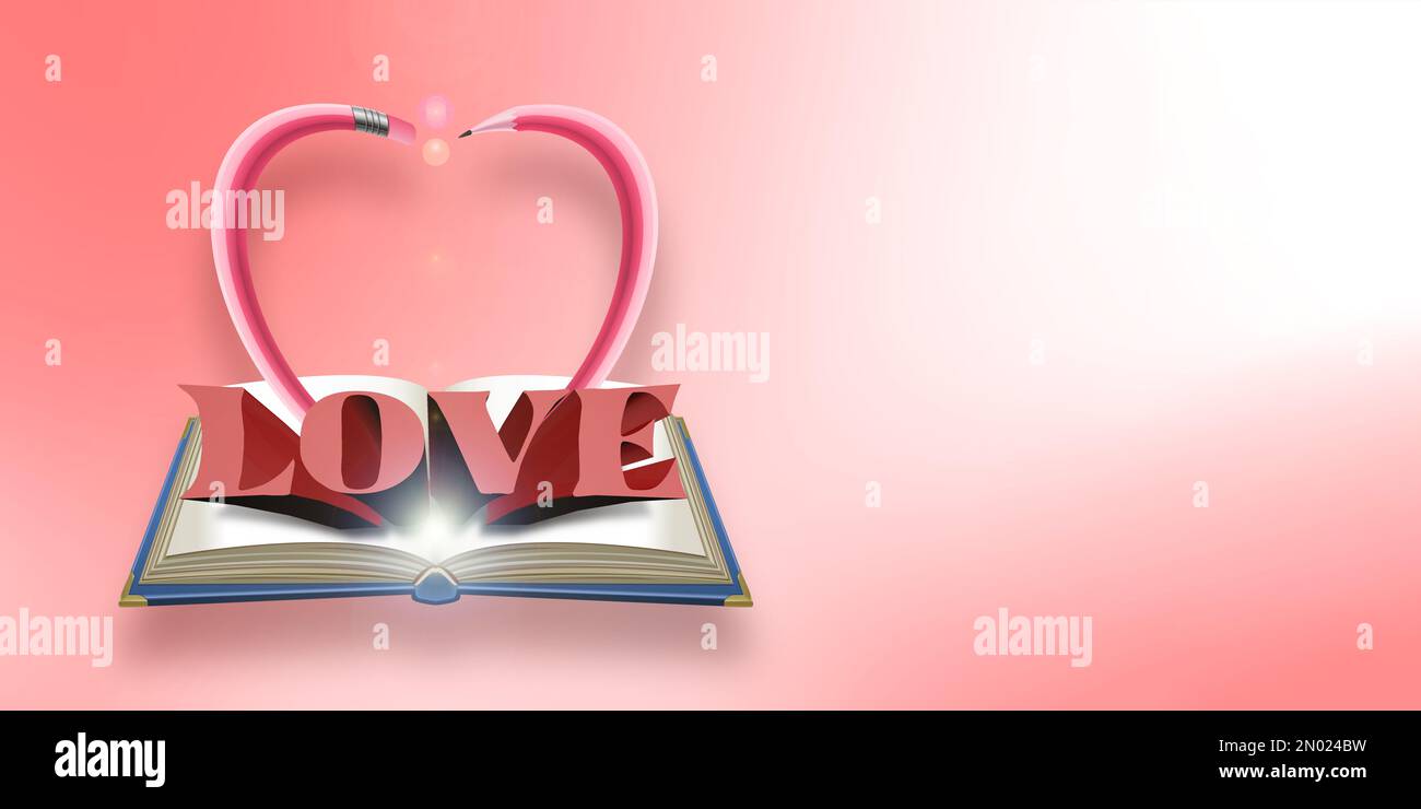 Valentines week special. 3D illustration of Valentines day, 3D text ...