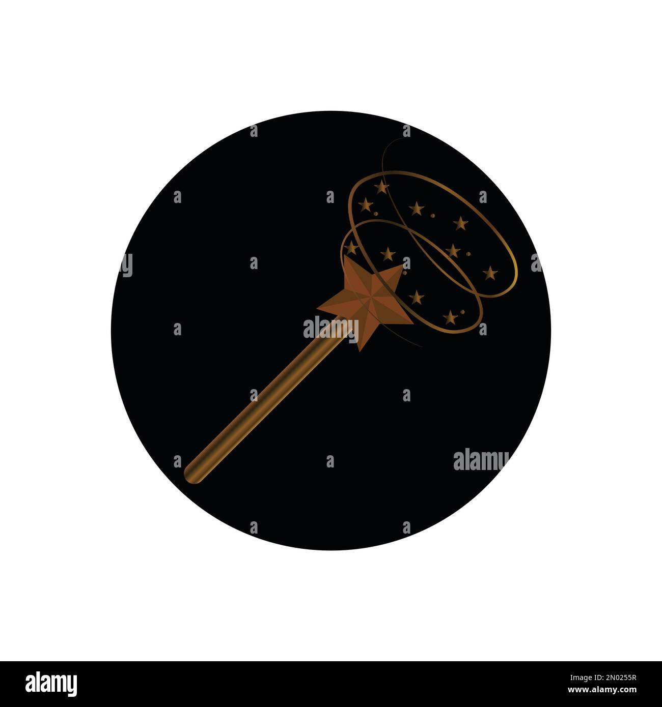 magic wand logo vector illustration design Stock Vector Image & Art - Alamy