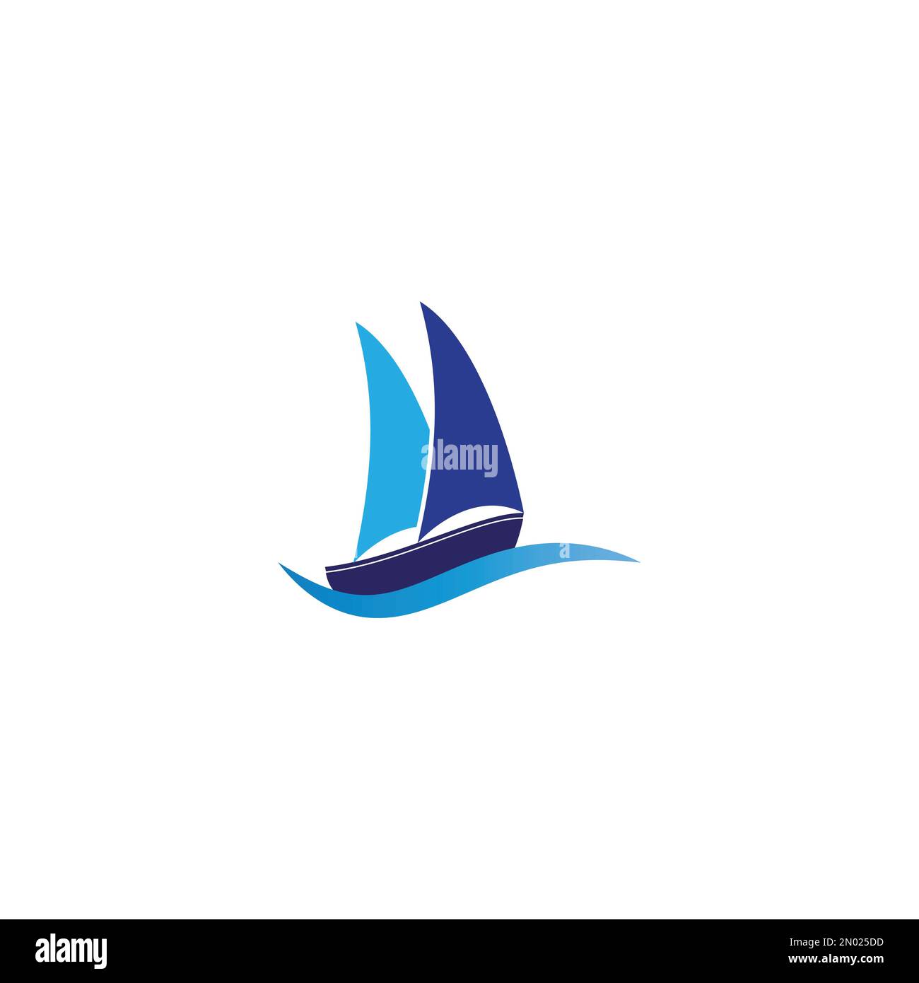 sailboat logo vector template design illustration Stock Vector Image ...