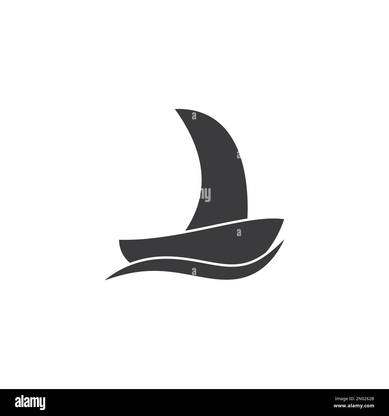 sailboat logo vector template design illustration Stock Vector Image ...