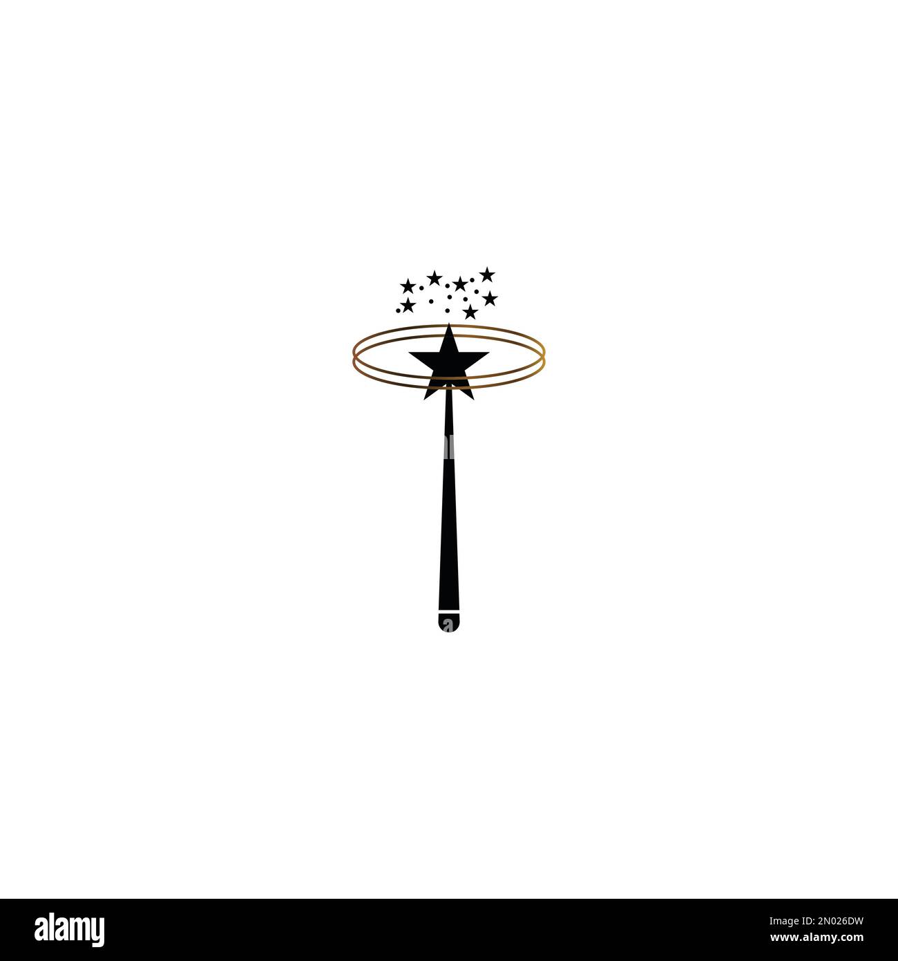 magic wand logo vector illustration design Stock Vector Image & Art - Alamy