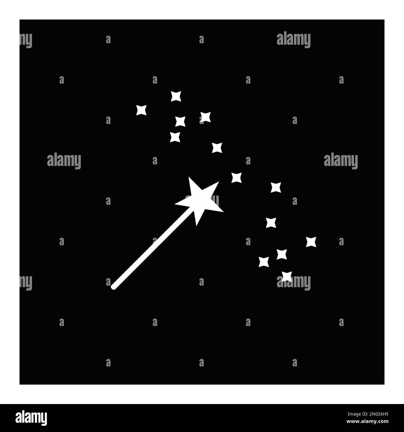 magic wand logo vector illustration design Stock Vector Image & Art - Alamy