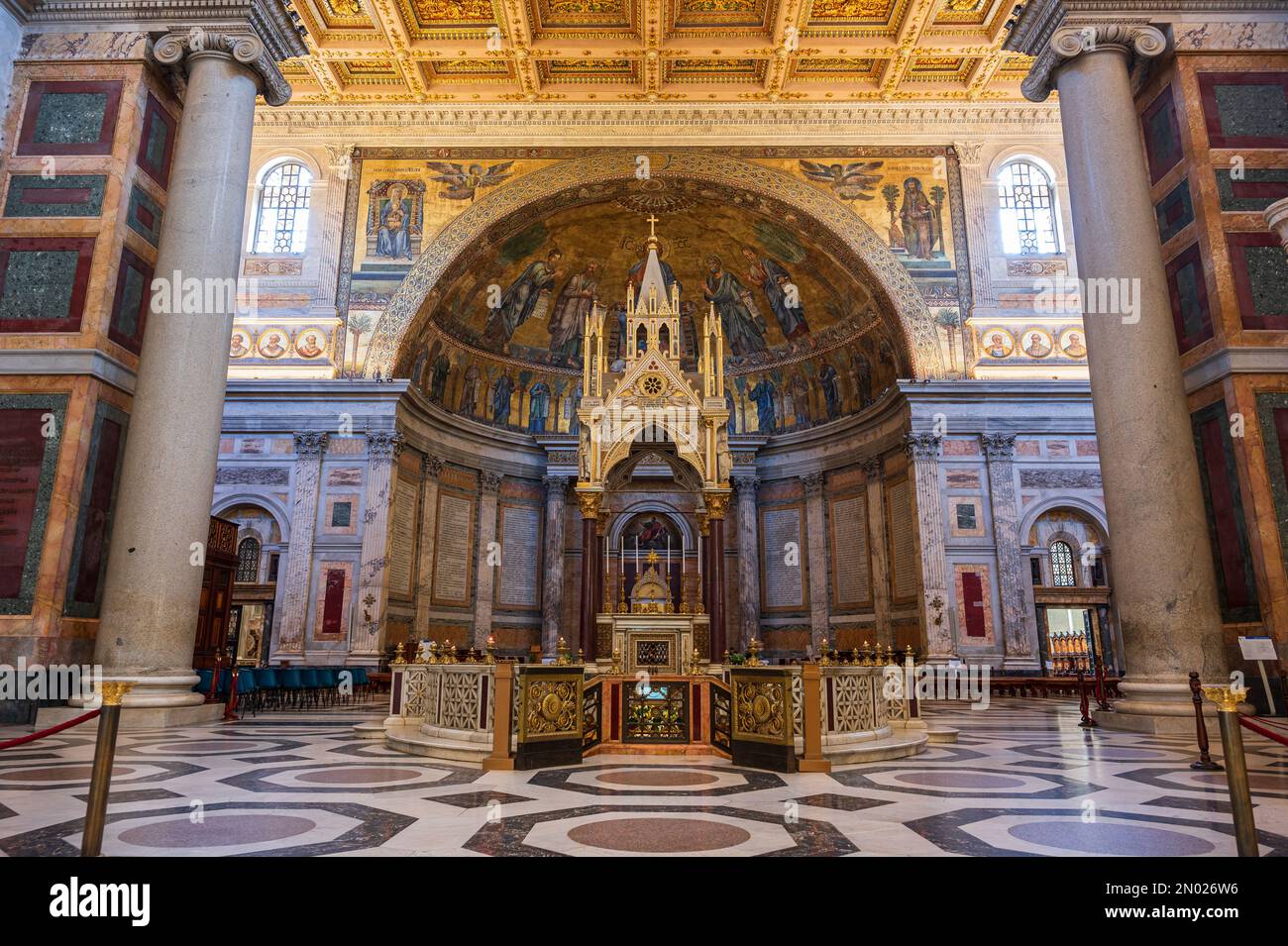 The Papal Basilica of Saint Paul Outside the Walls is one of the four ...