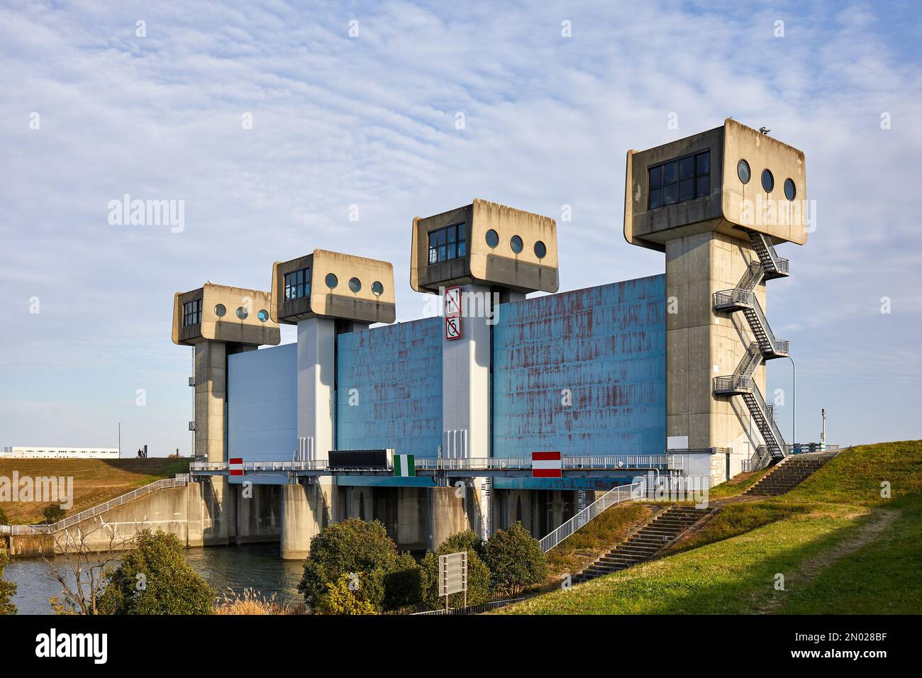 Iwabuchi Water Gate (built 1982); Kita, Tokyo, Japan Stock Photo - Alamy