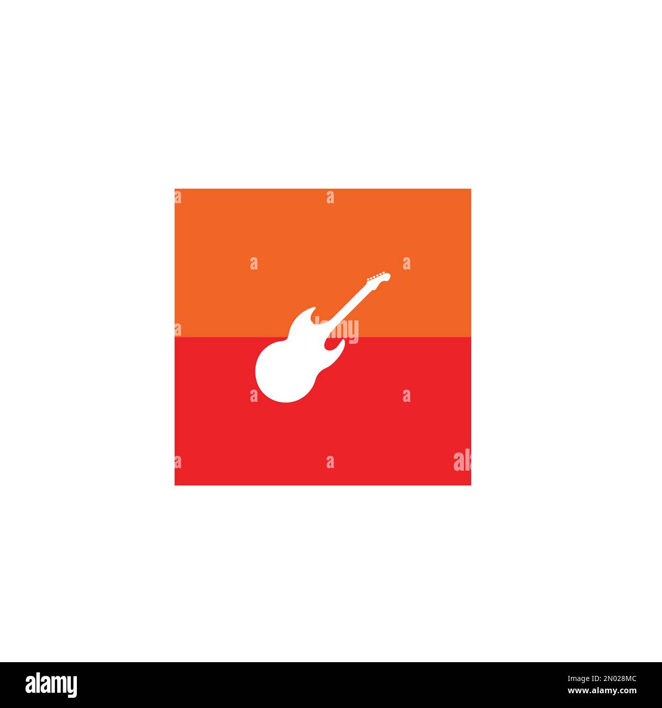 guitar logo vector design illustration background Stock Vector Image ...