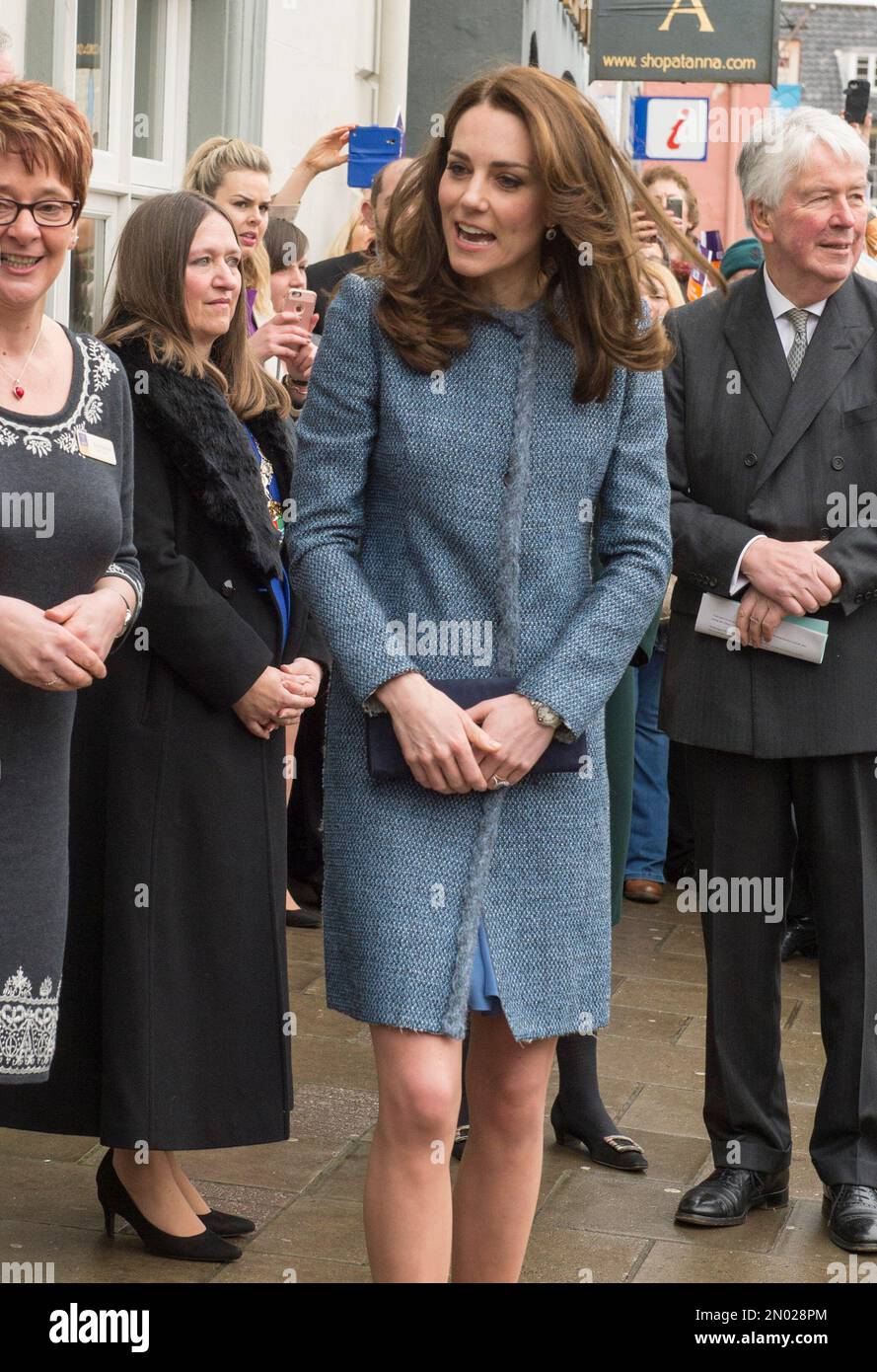 Britain's Kate, the Duchess of Cambridge, arrives for a visit to ...