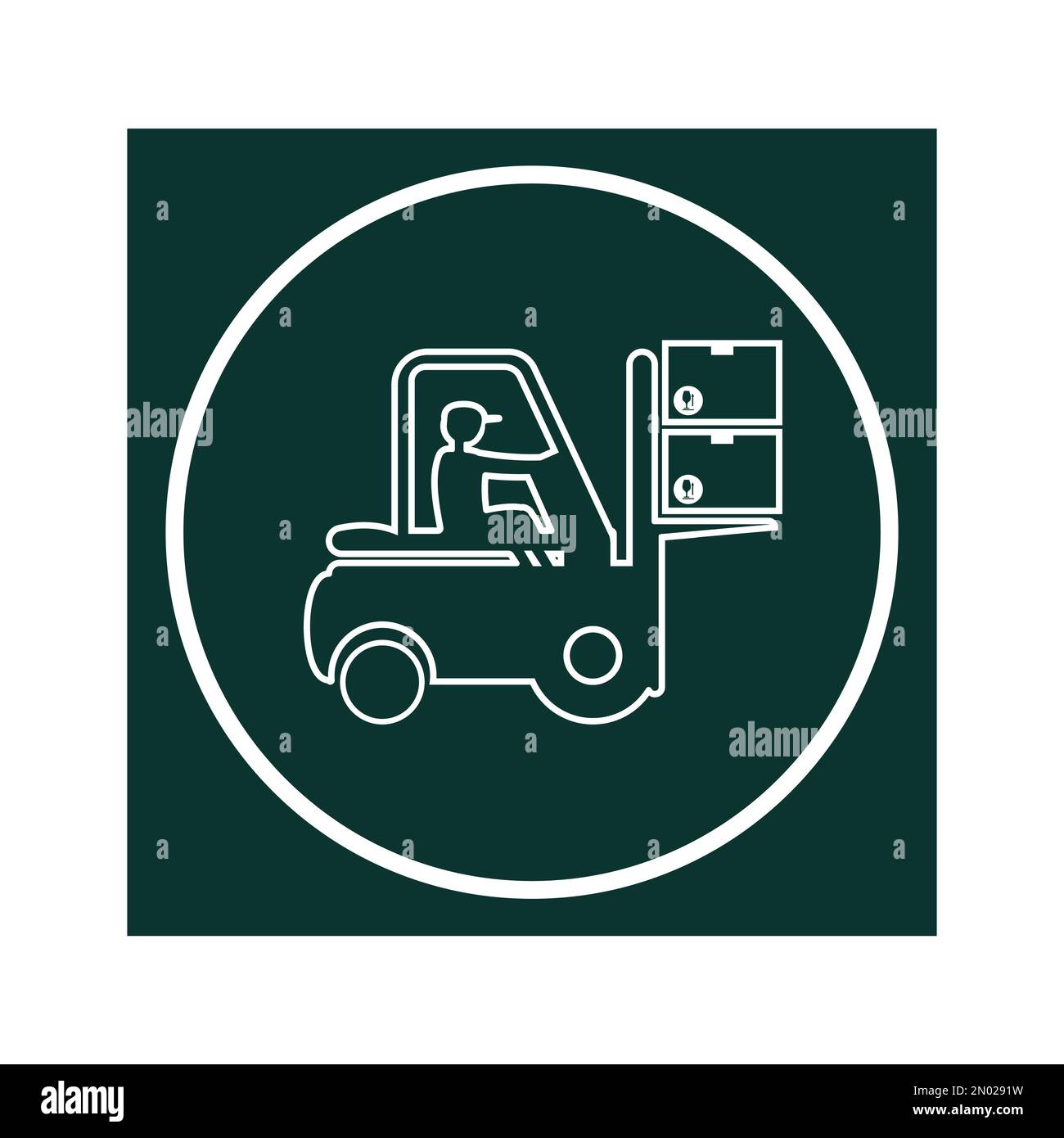Hydraulic forklift Stock Vector Images - Alamy