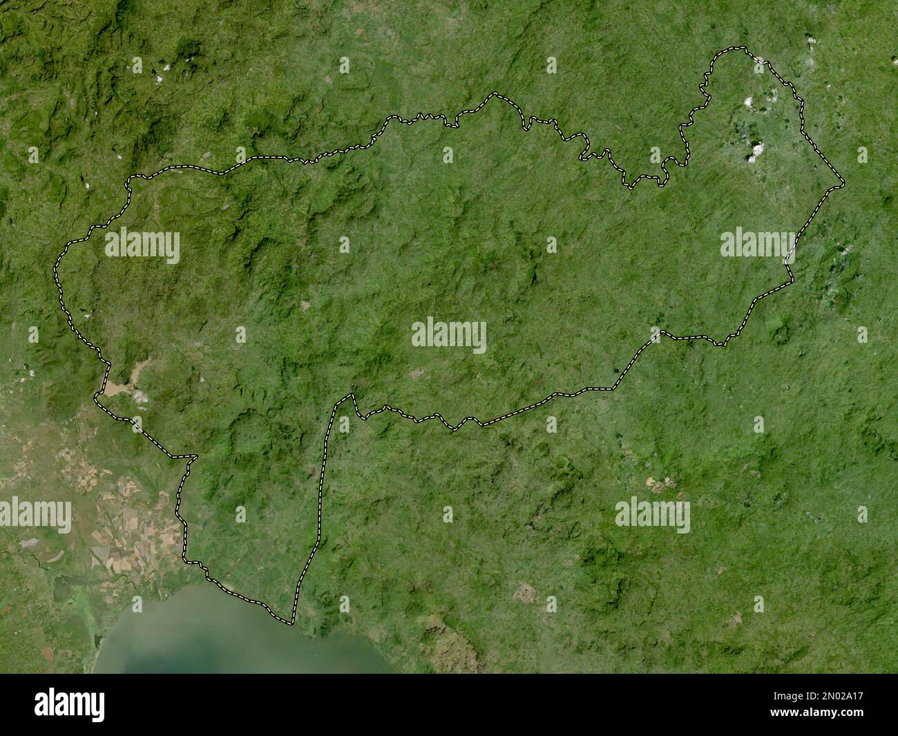 Boaco, department of Nicaragua. Low resolution satellite map Stock ...