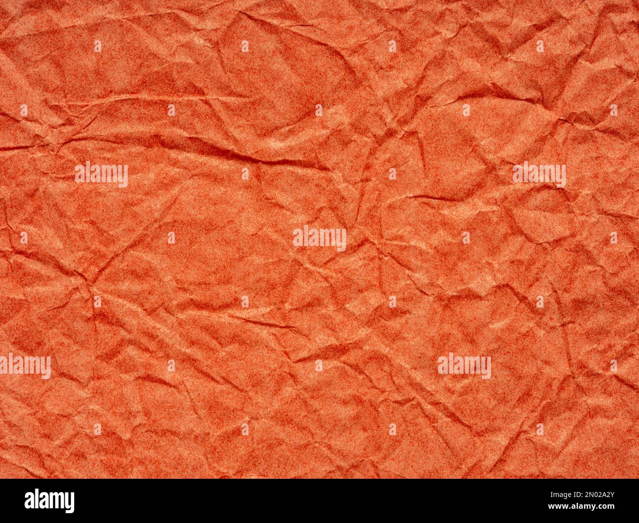 Orange crumpled matte paper texture. Blank page pattern for winter ...