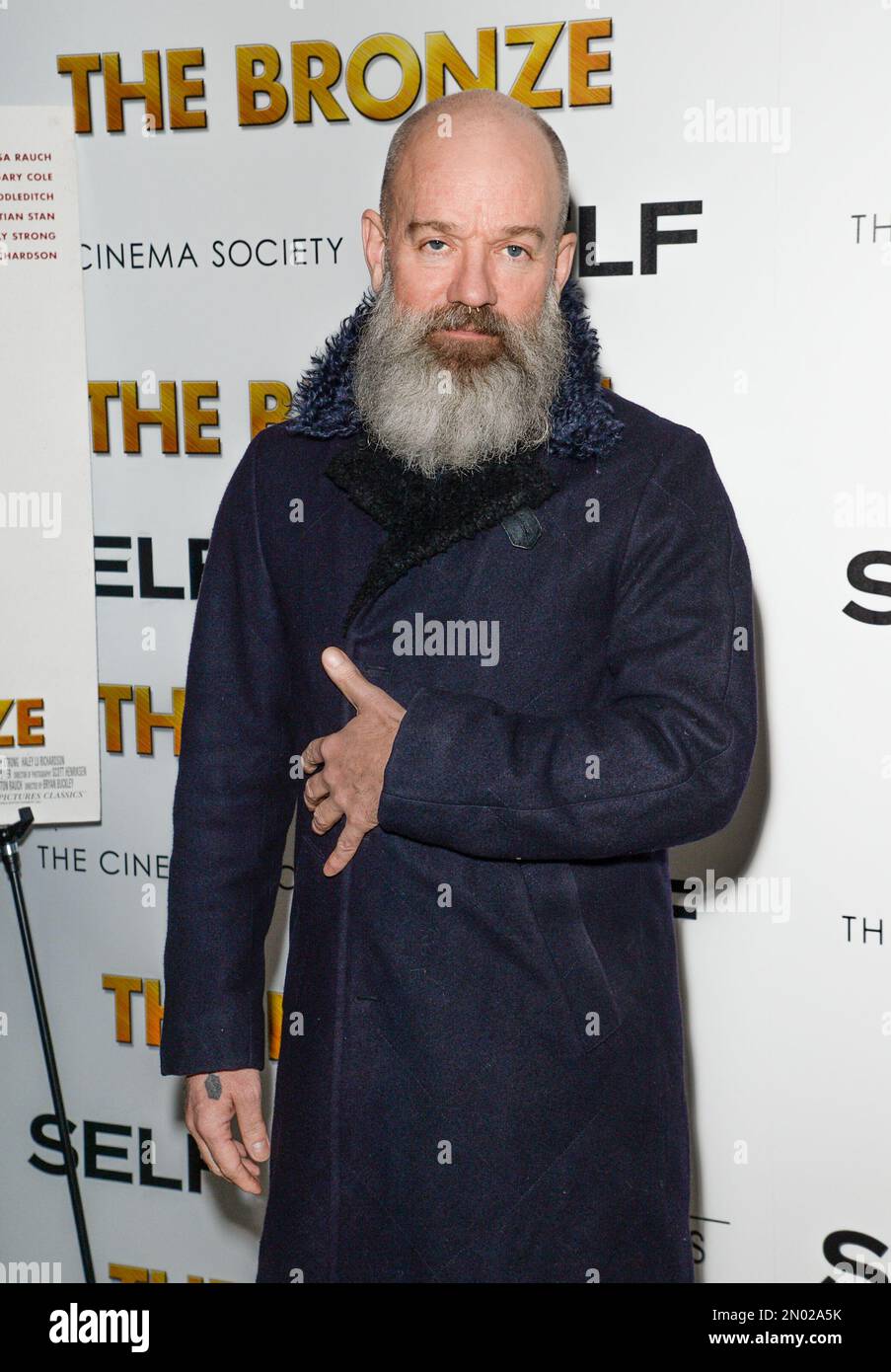Michael Stipe attends a special screening of "The Bronze" at Metrograph ...