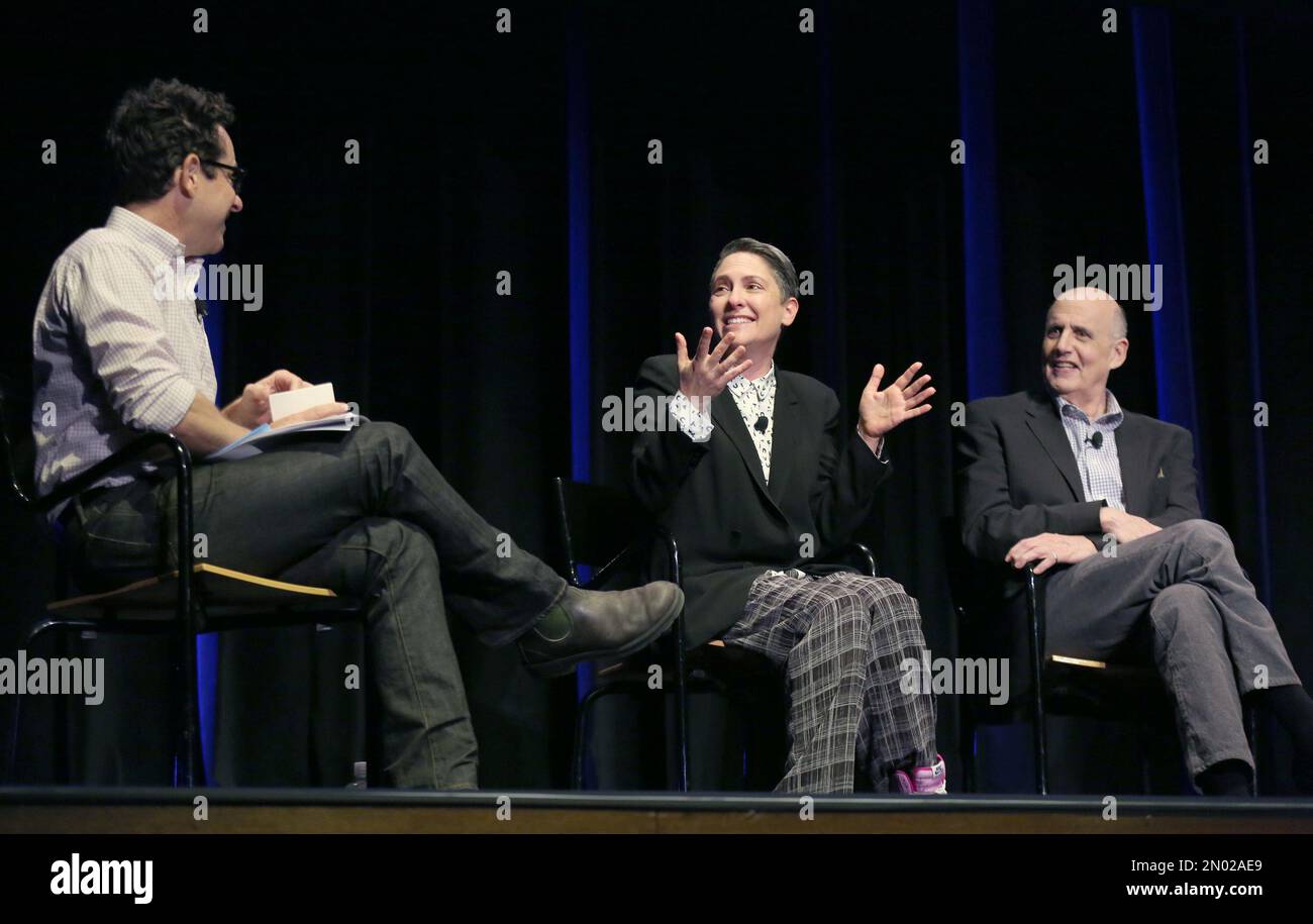 J.J. Abrams, from left, Jill Soloway, and Jeffrey Tambor attend ...