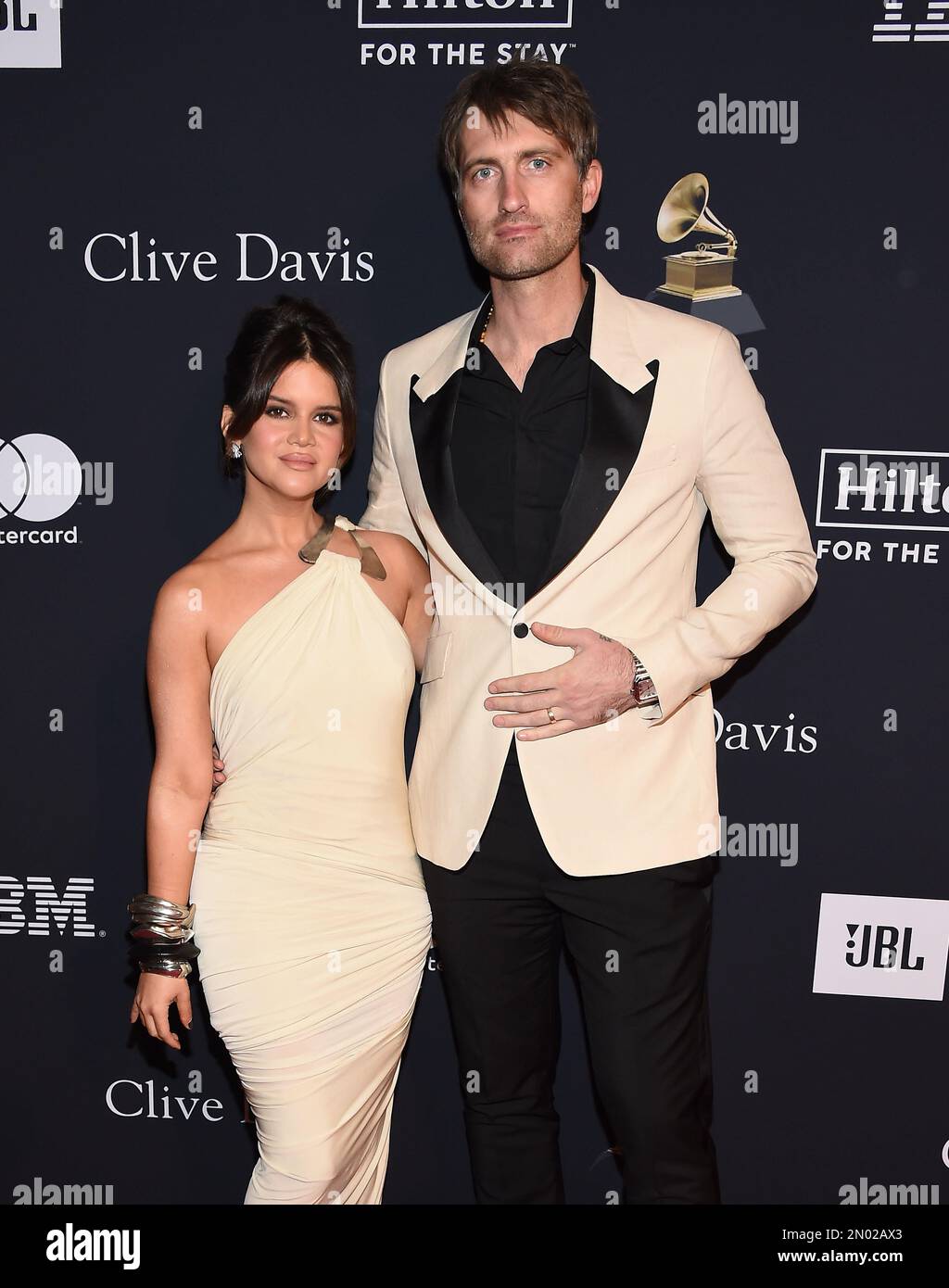 Beverly Hills, USA. 4th Feb 2023. Maren Morris and Ryan Hurd arriving ...