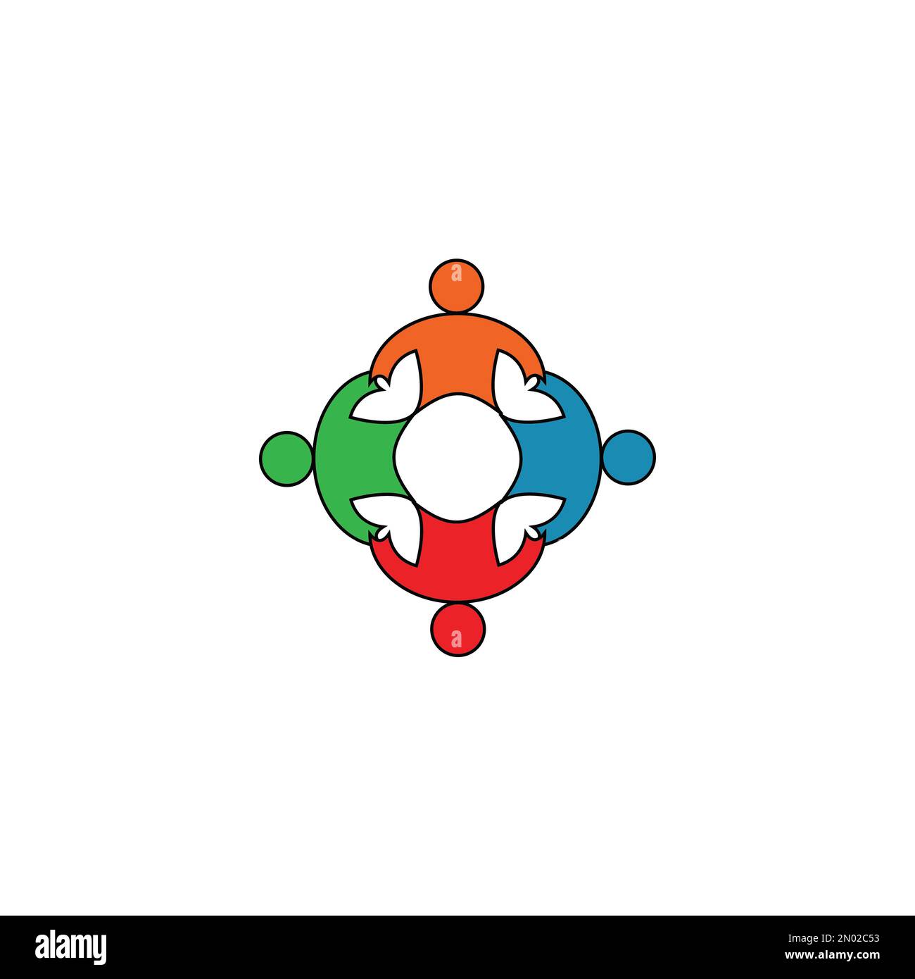 community logo vector illustration design template Stock Vector Image ...