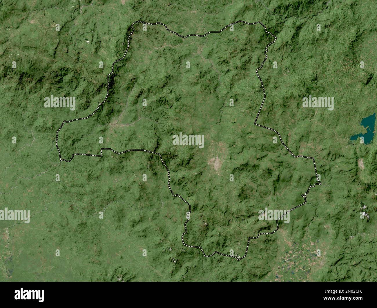 Esteli, department of Nicaragua. High resolution satellite map Stock ...