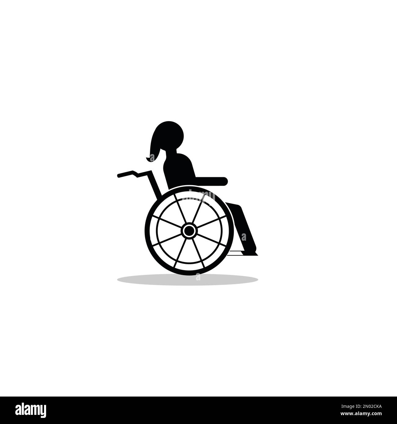 wheel chair logo vector illustration design template background Stock ...