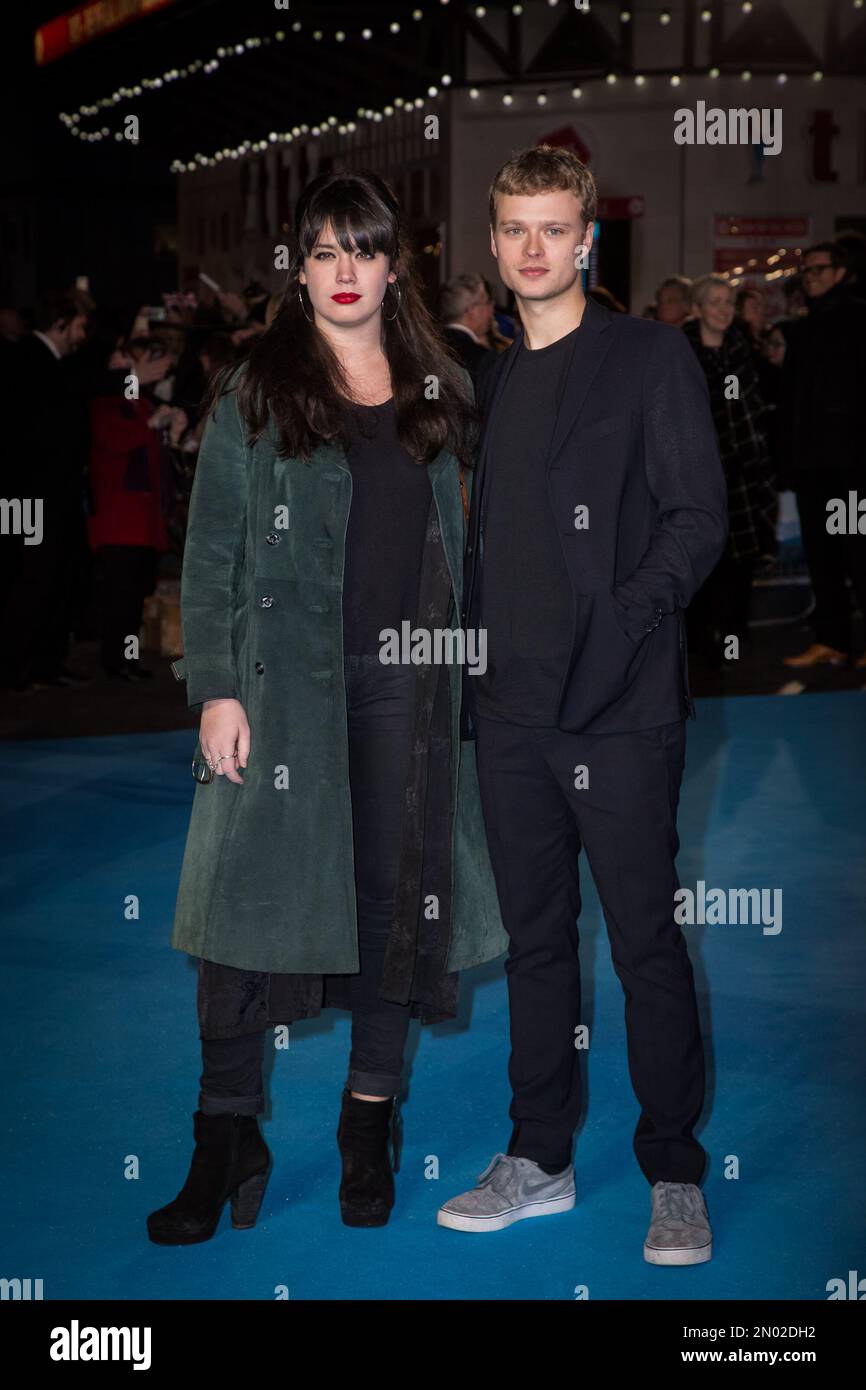 Actor Edvin Endre, right and guest pose for photographers upon arrival ...