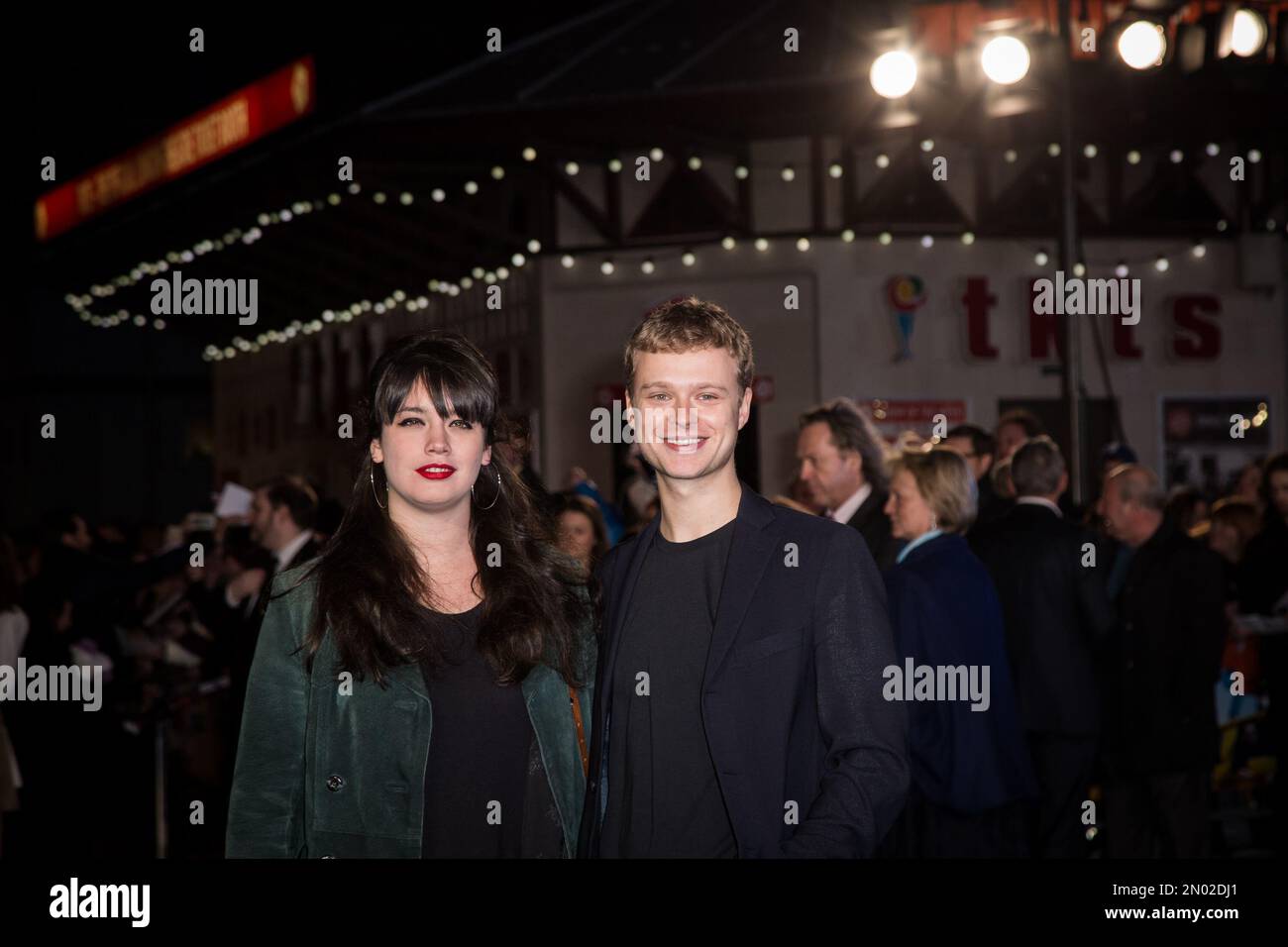 Actor Edvin Endre, right and guest pose for photographers upon arrival ...