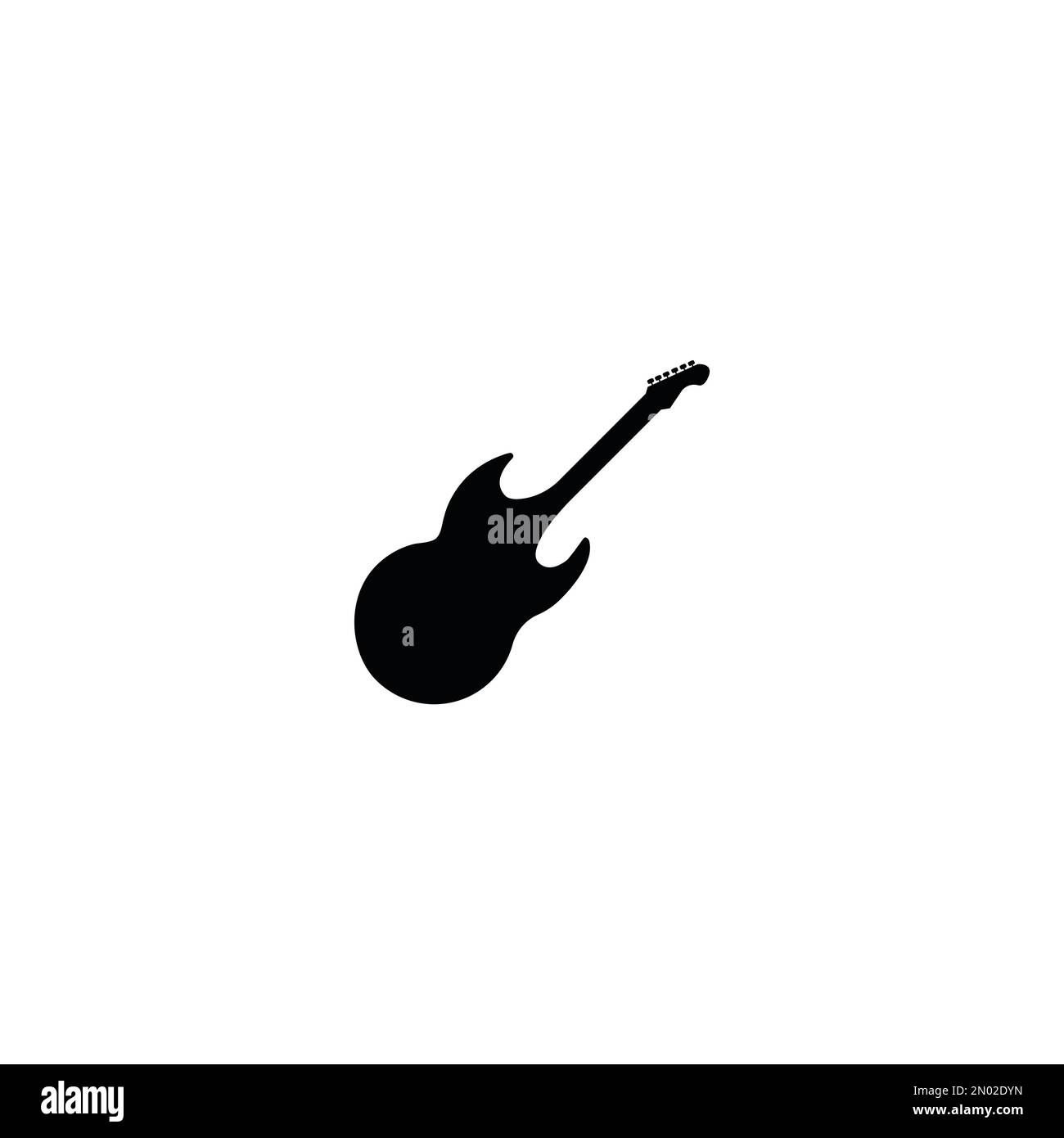 guitar logo vector design illustration background Stock Vector Image ...