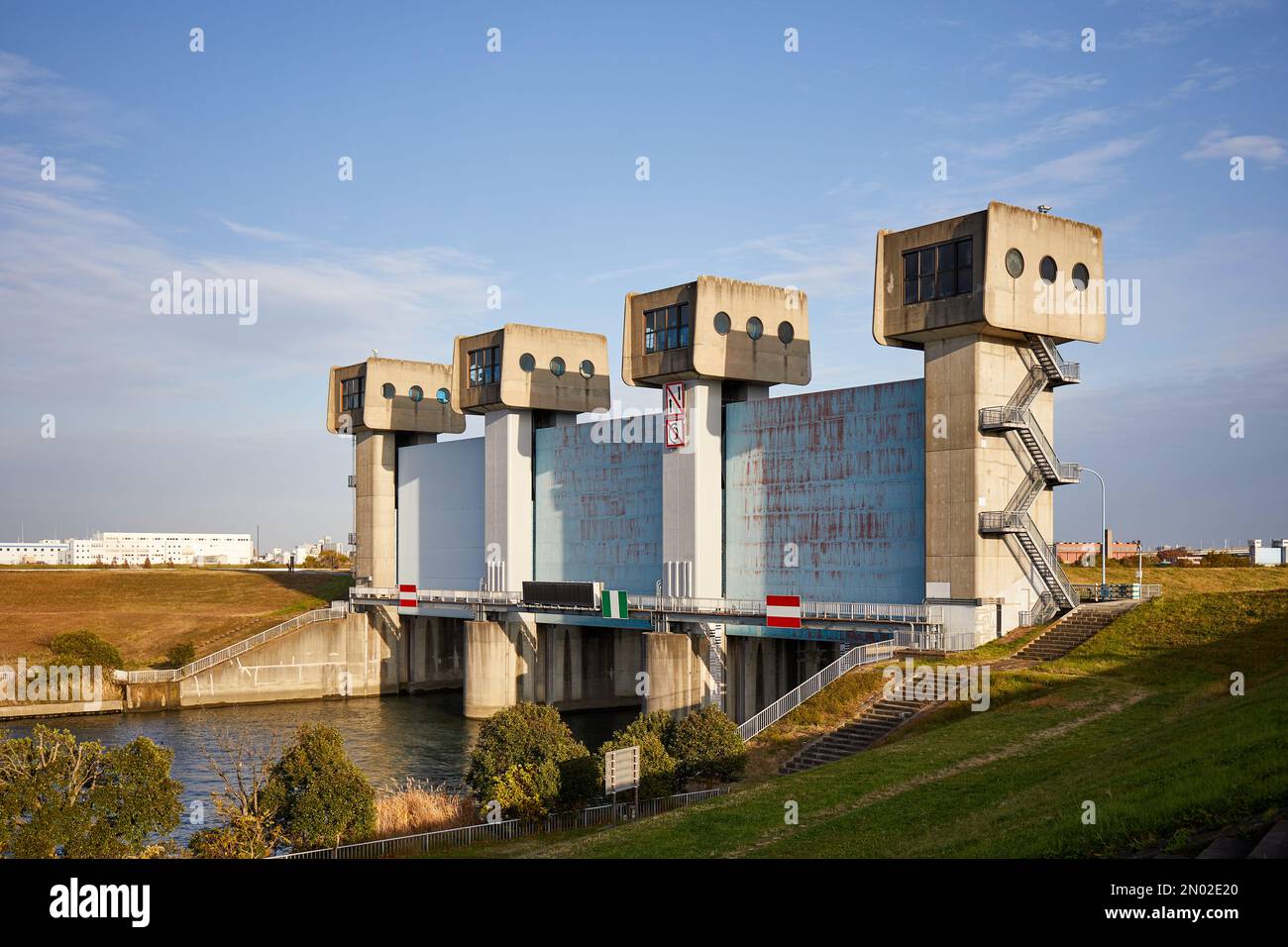 Iwabuchi Water Gate (built 1982); Kita, Tokyo, Japan Stock Photo - Alamy