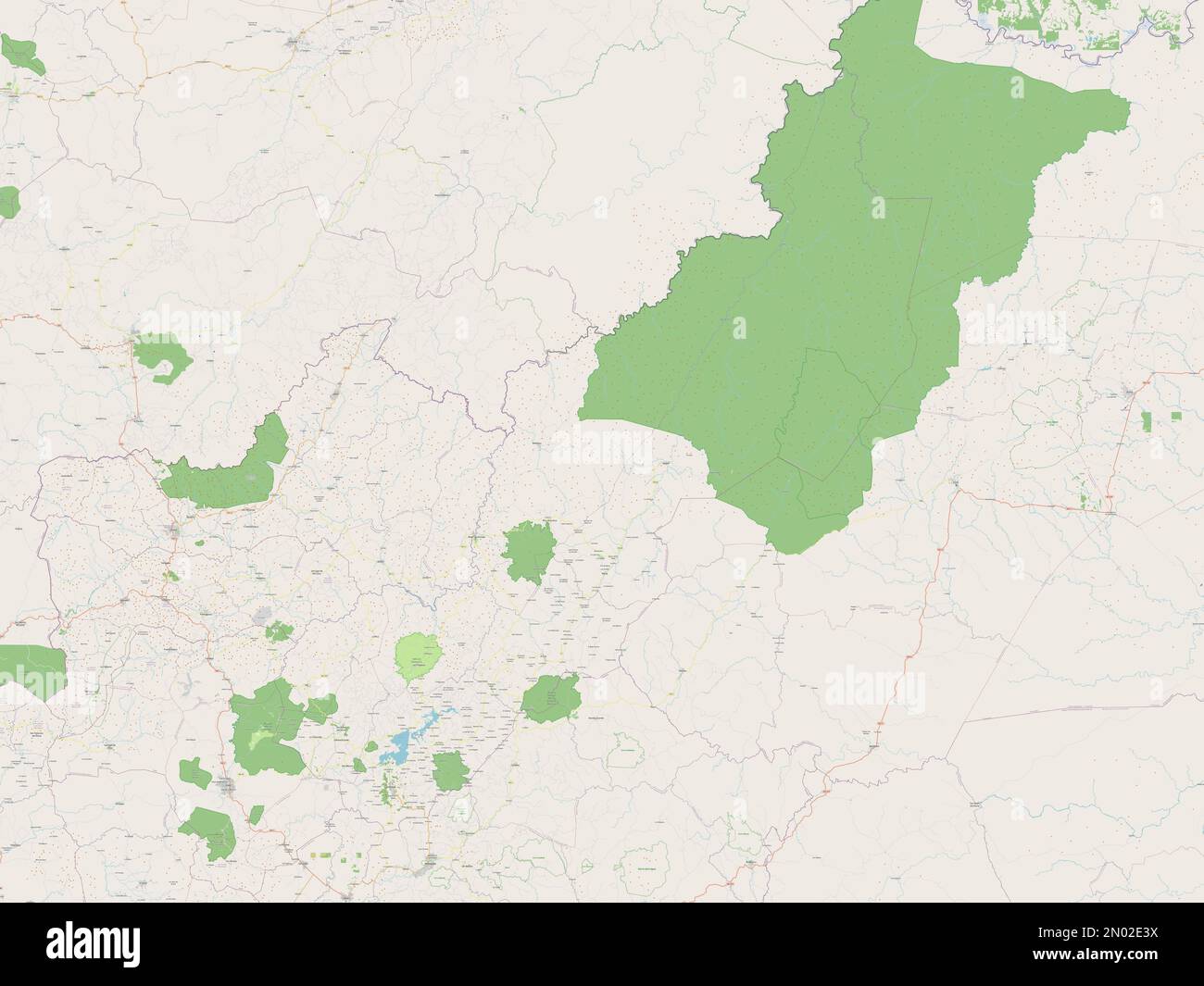 Jinotega, department of Nicaragua. Open Street Map Stock Photo - Alamy
