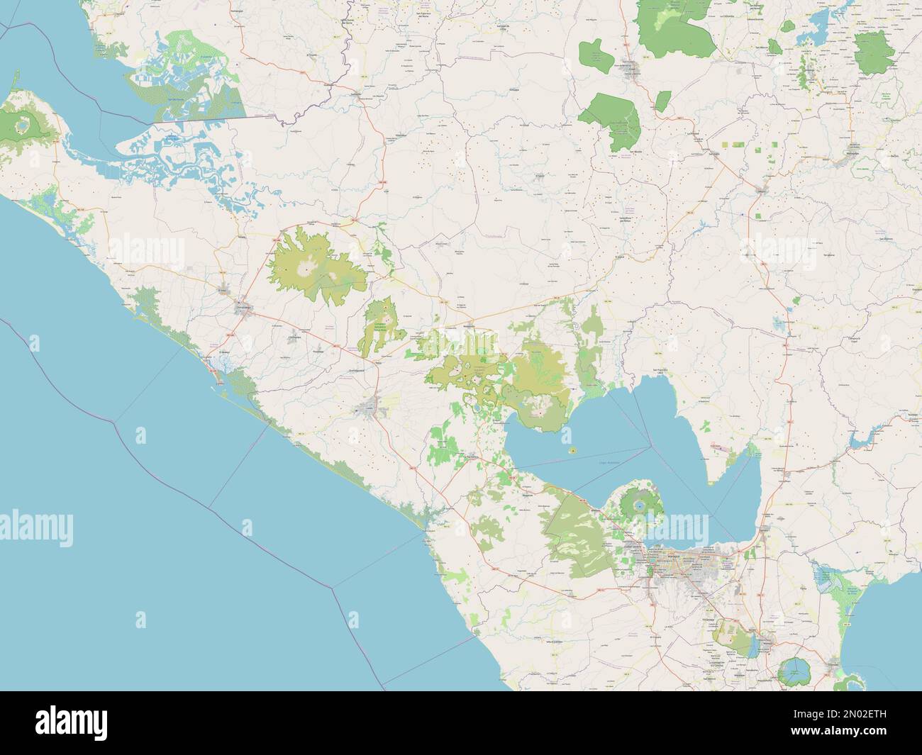 Leon outline map hi-res stock photography and images - Alamy