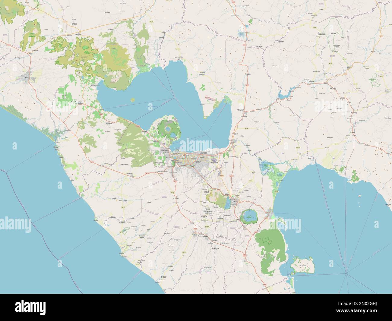 Nicaragua map managua