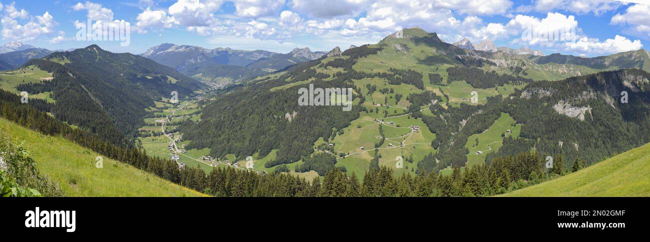 view from Massif des Aravis, Les Confins, La Clusaz, Haute-Savoie ...