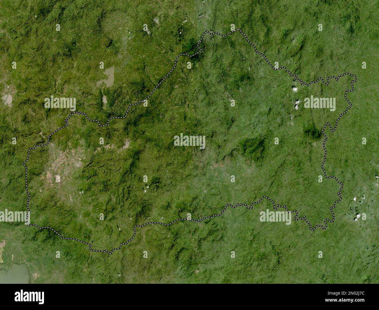 Matagalpa, department of Nicaragua. Low resolution satellite map Stock ...