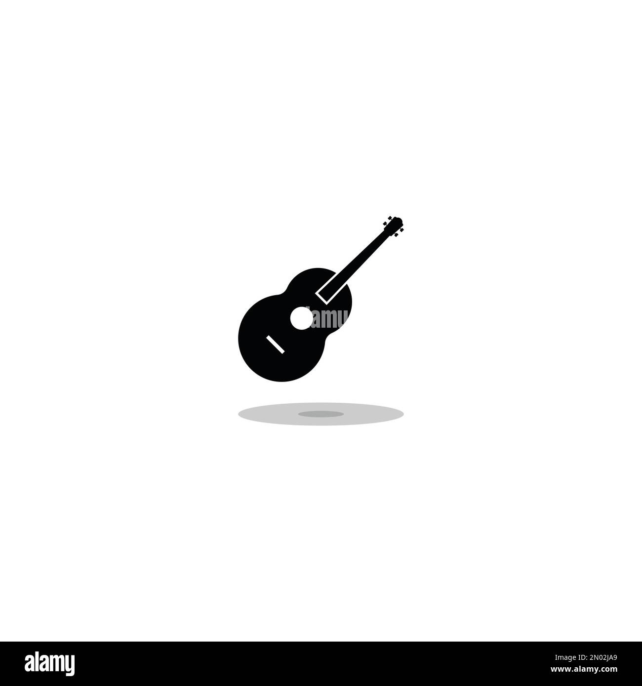 guitar logo vector design illustration background Stock Vector Image ...