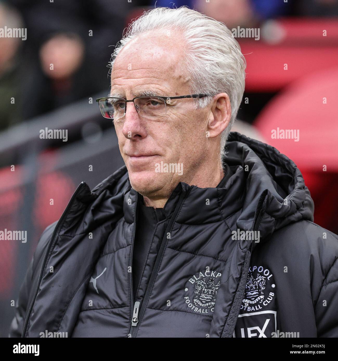 Mick McCarthy manager of Blackpool during the Sky Bet Championship ...