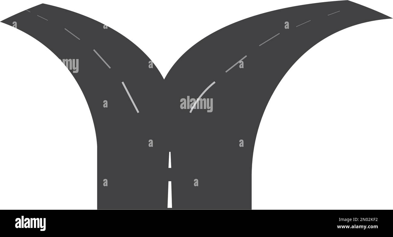 fork in the road logo vector design illustration template Stock Vector ...