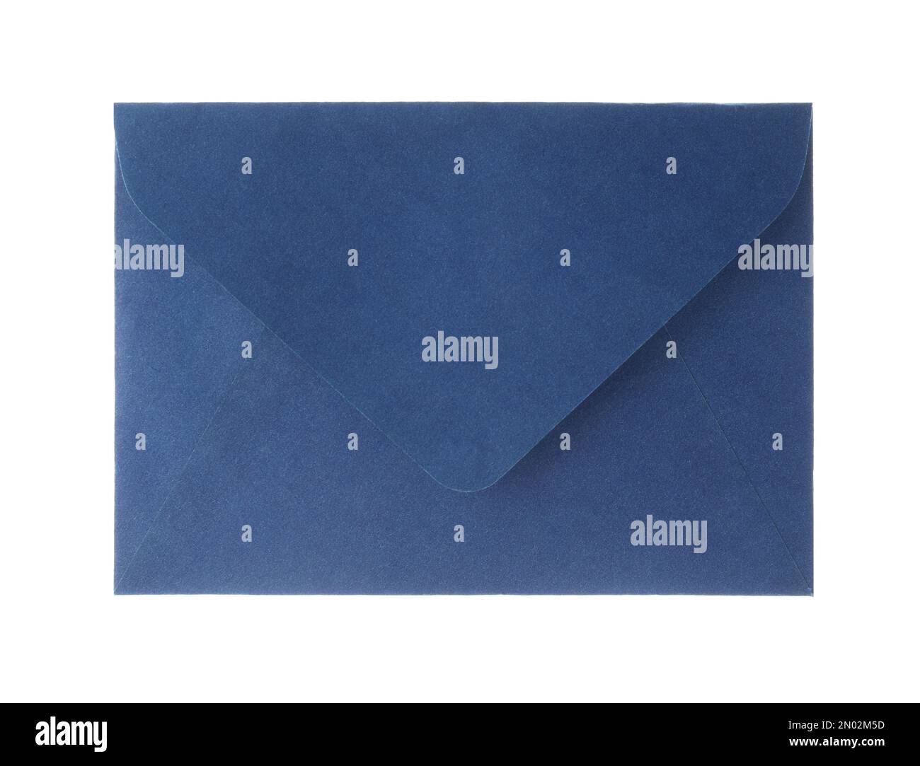 Blue paper envelope isolated on white. Mail service Stock Photo - Alamy