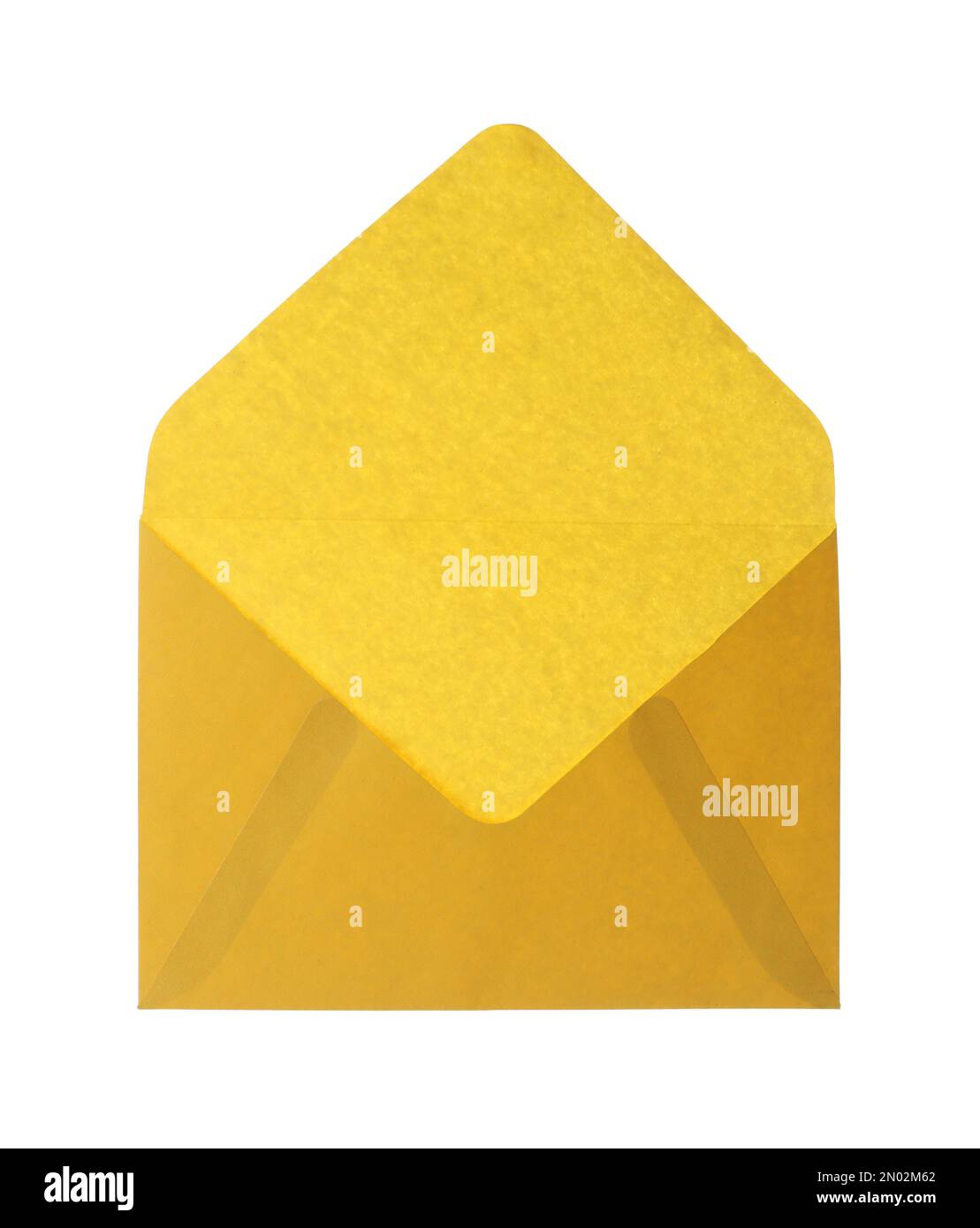 Yellow paper envelope isolated on white. Mail service Stock Photo - Alamy