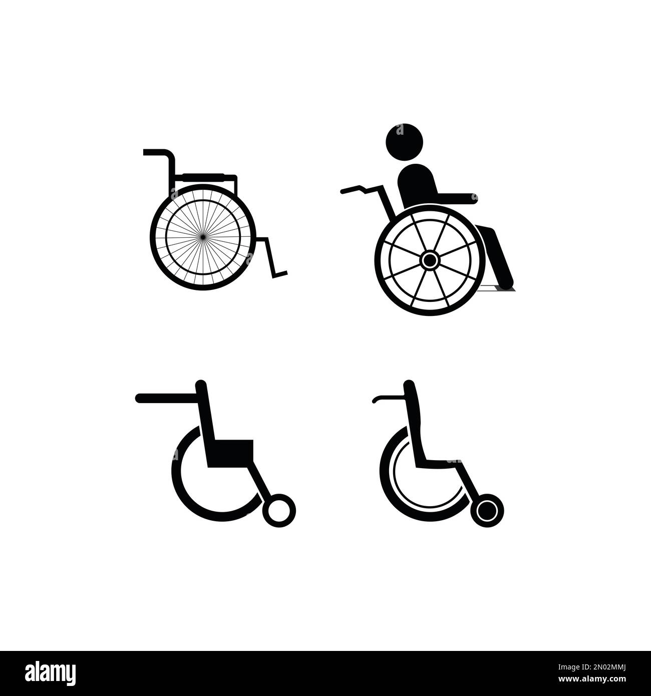 wheel chair logo vector illustration design template background Stock ...