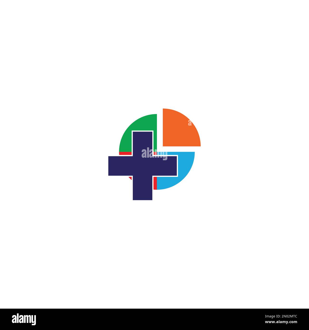 medical cross logo design template illustration and backround Stock ...