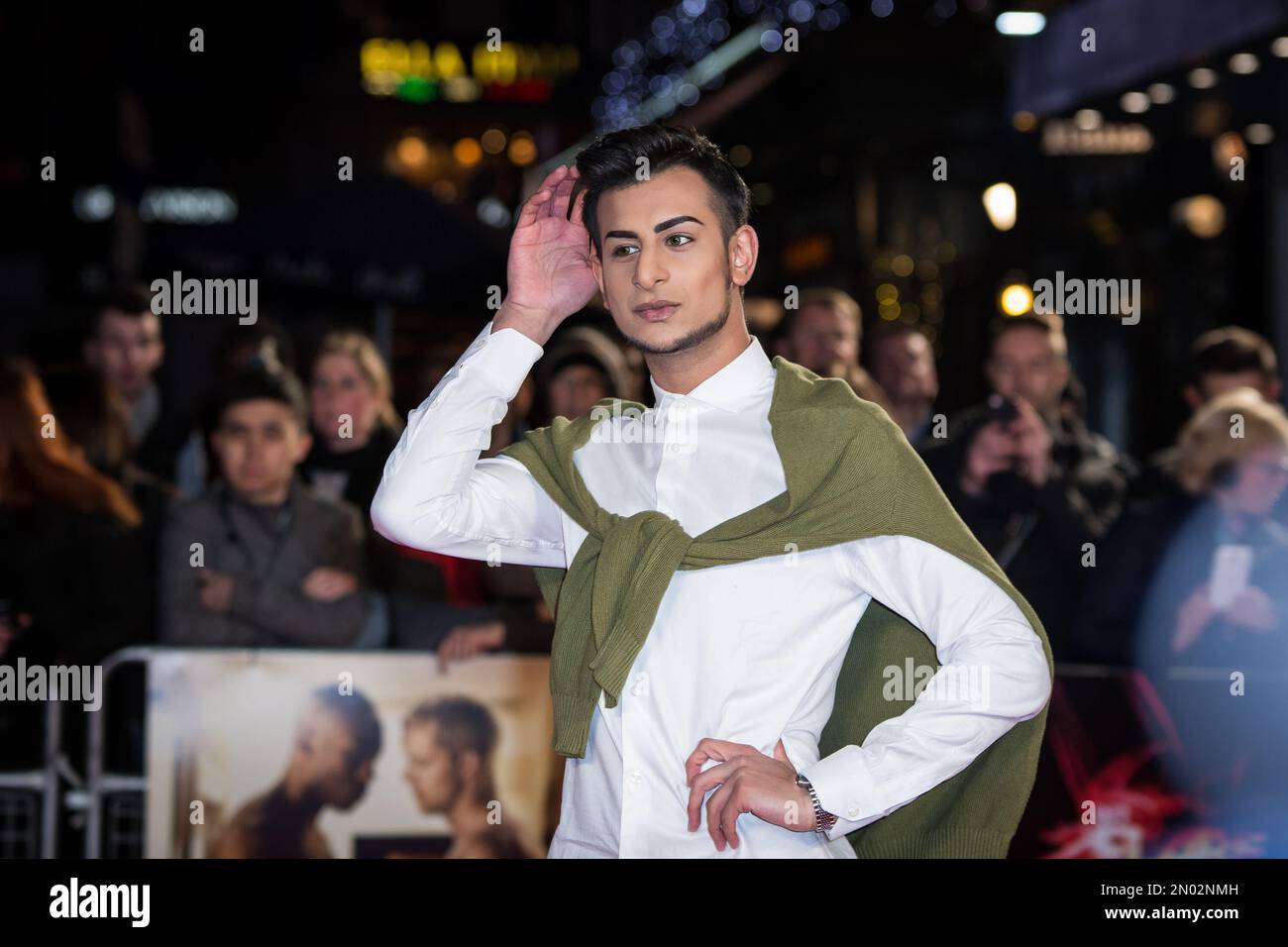 Junaid Ahmed poses for photographers upon arrival at the world premiere ...