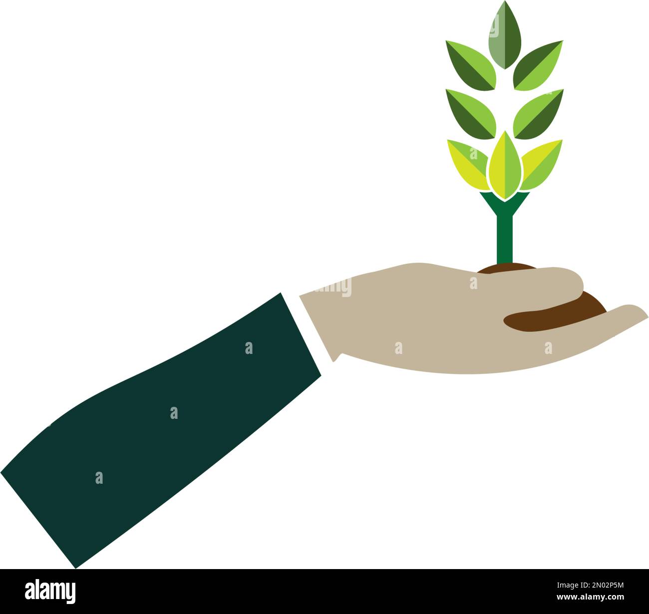 plant logo vector design illustration background template Stock Vector ...