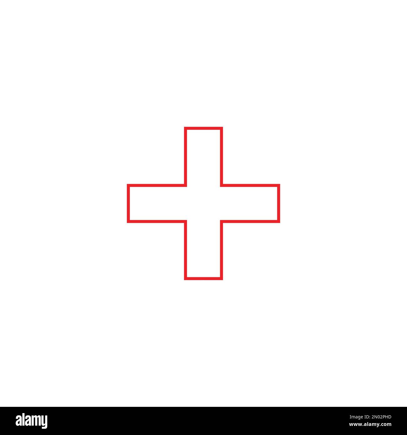 medical cross logo design template illustration and backround Stock ...