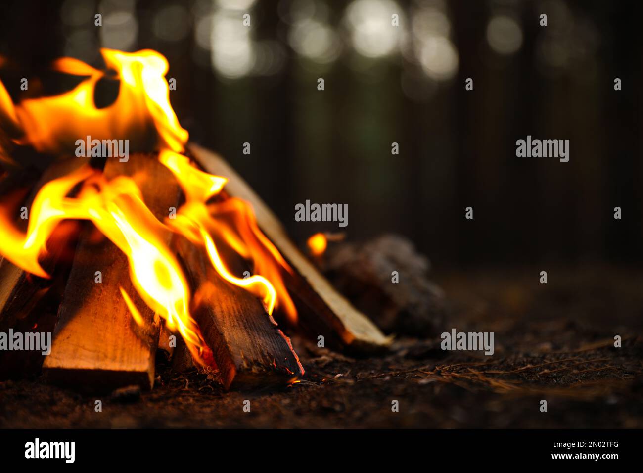 Burning fire beautiful bokeh hi-res stock photography and images - Alamy