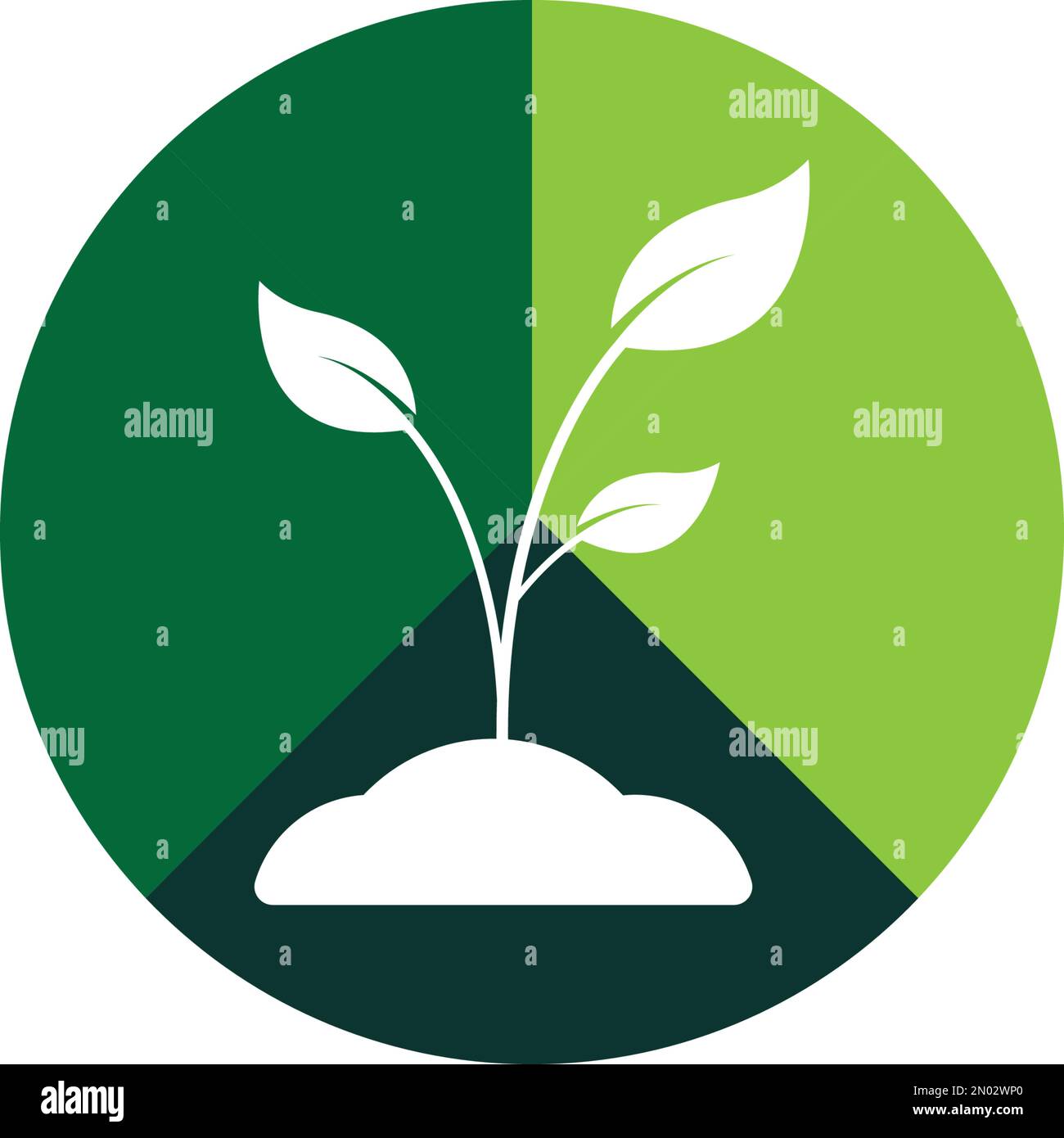 plant logo vector design illustration background template Stock Vector ...