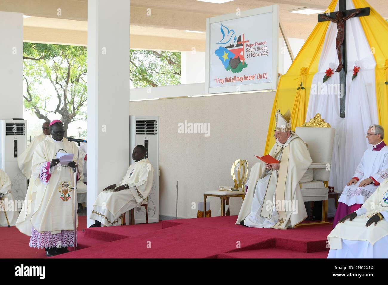 Juba, South Sudan. 05th Feb, 2023. South Sudan, Juba, 2023/2/5.Pope ...